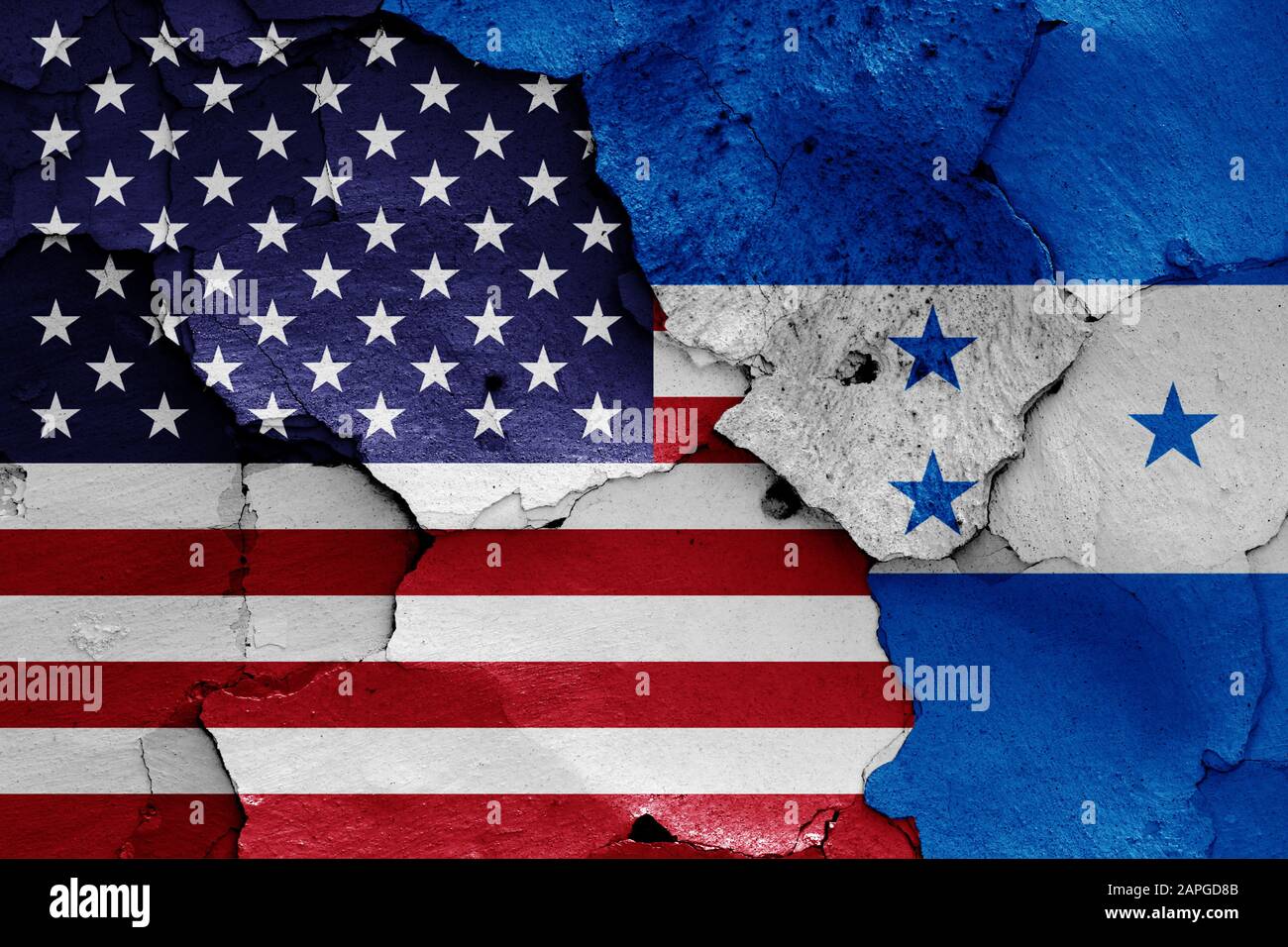 United states honduras flag hi-res stock photography and images - Alamy