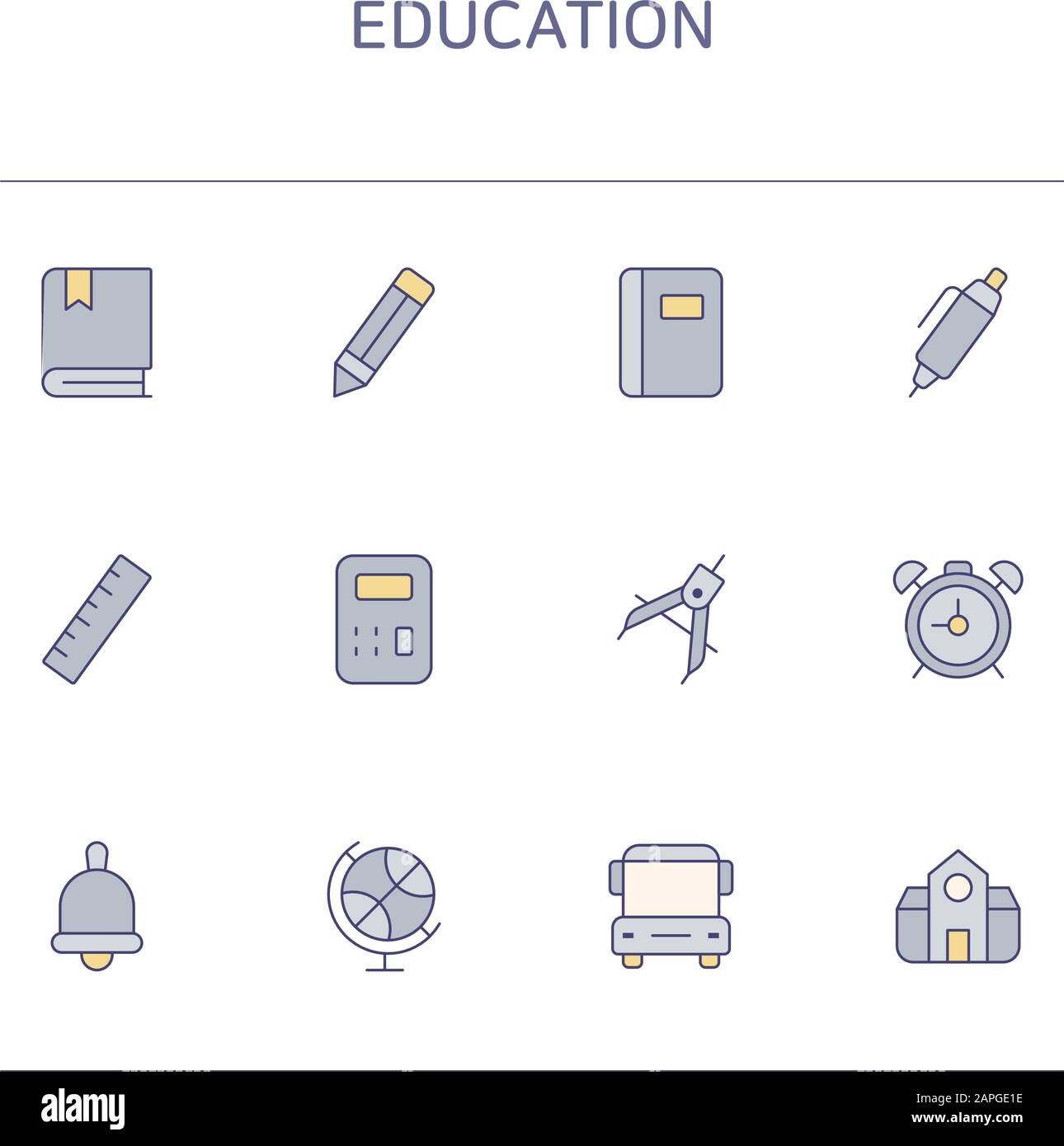 Set of thin line icons illustrations 018 Stock Vector Image & Art - Alamy