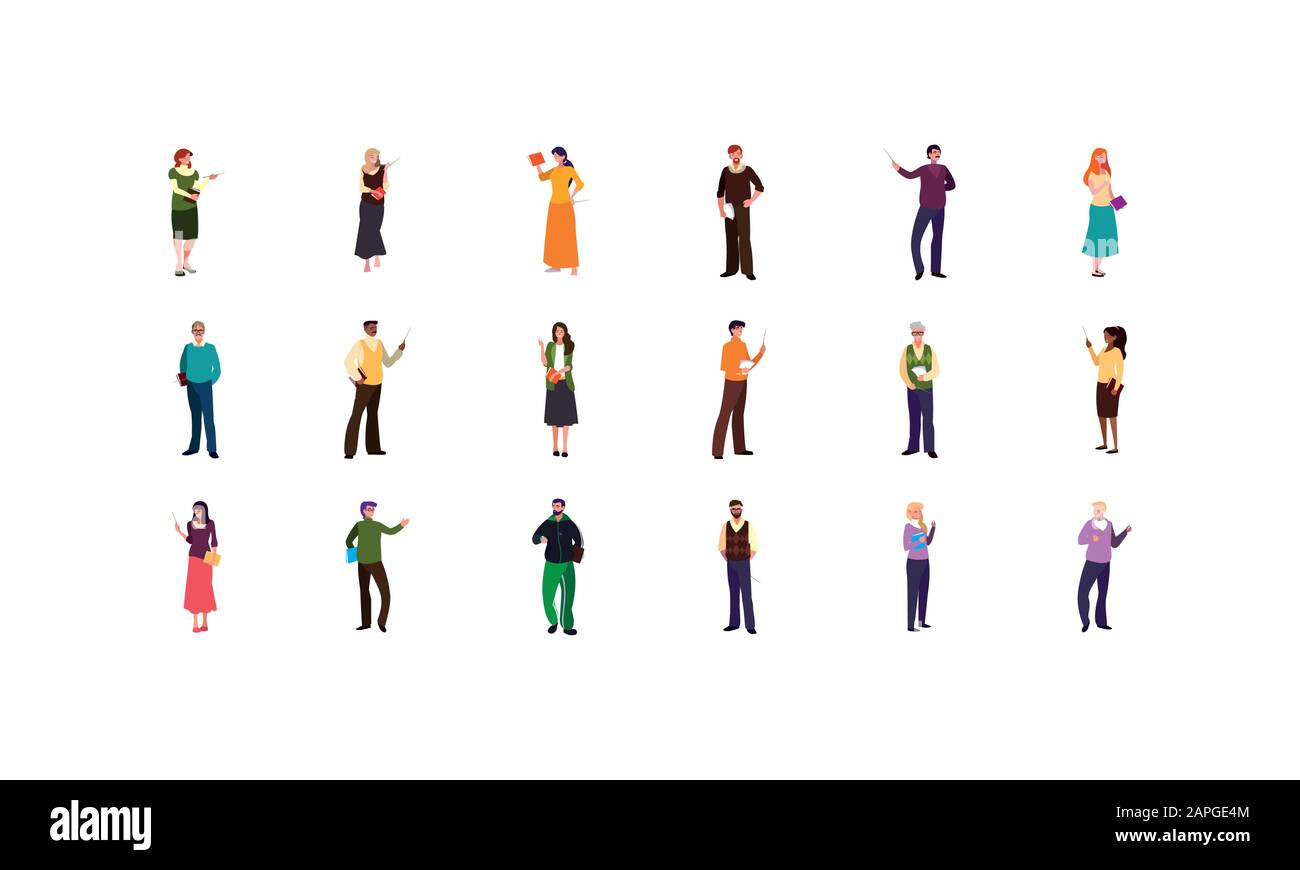 People avatars set design of Person social communication human user ...