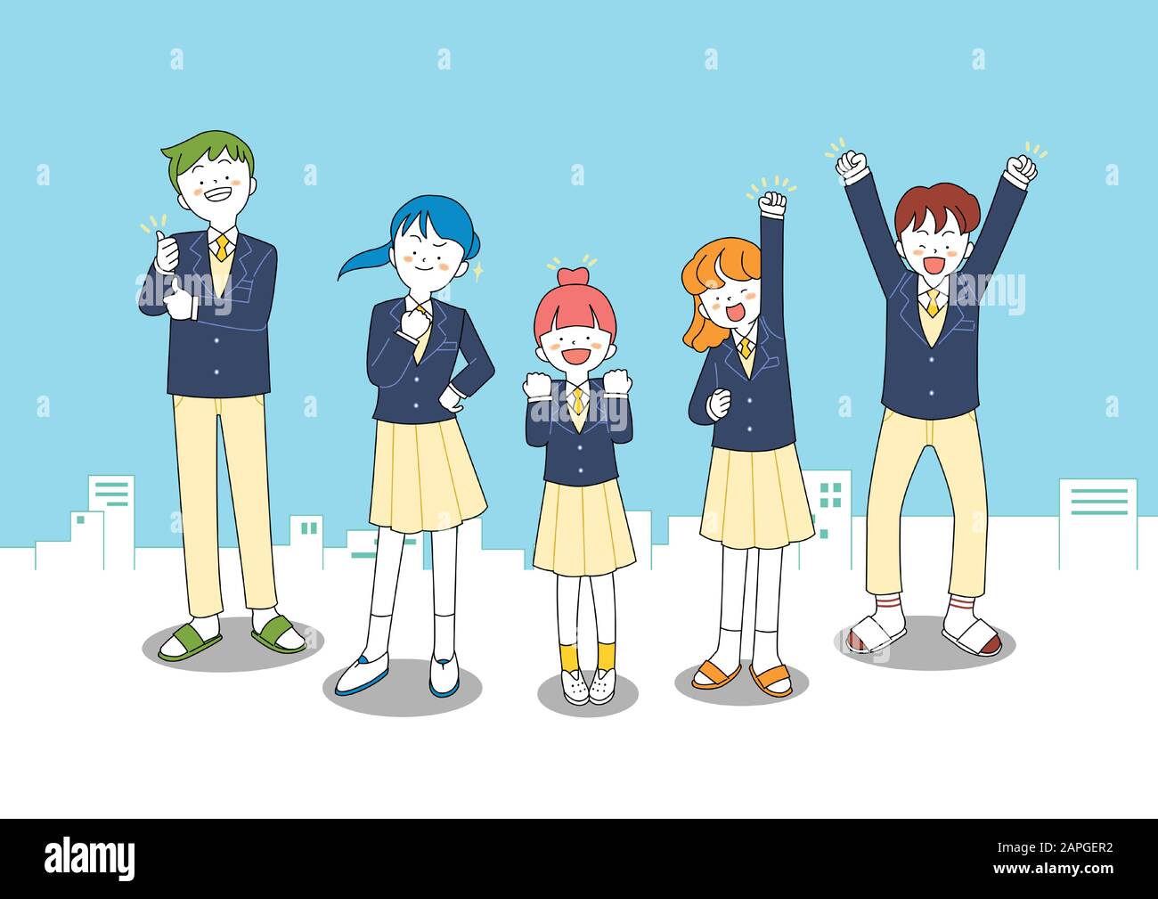 Crowd Of People Cheering Animated