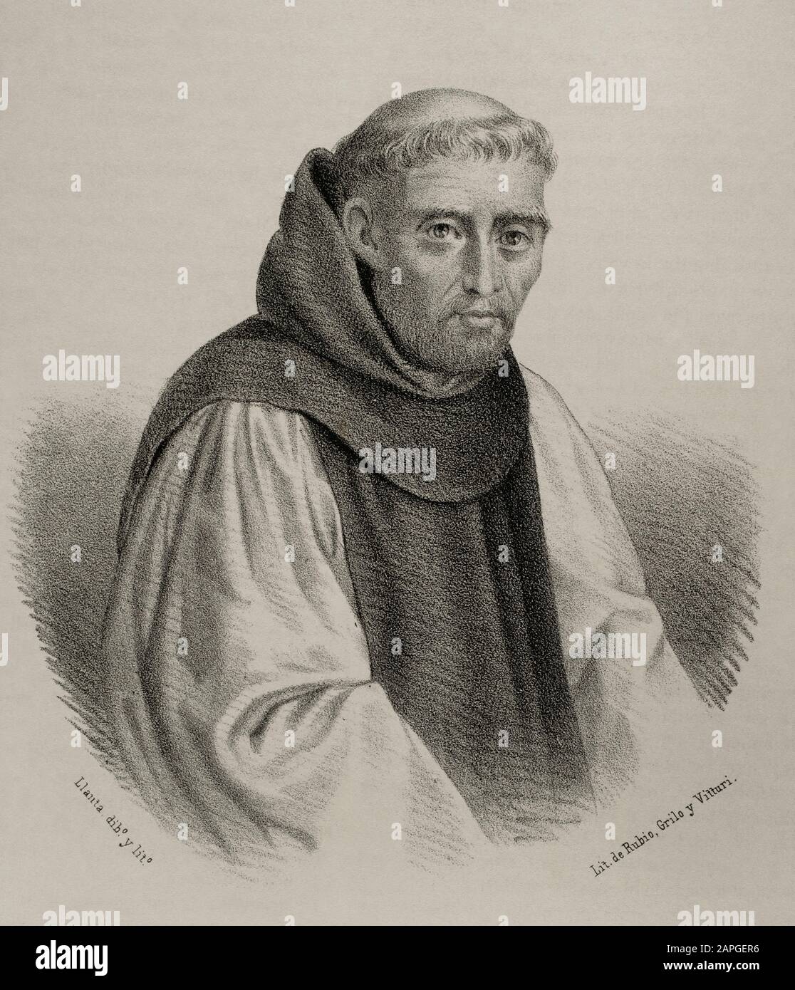 Jose de Siguenza (1544-1606). Spanish monk of the Order of Saint Jerome ...