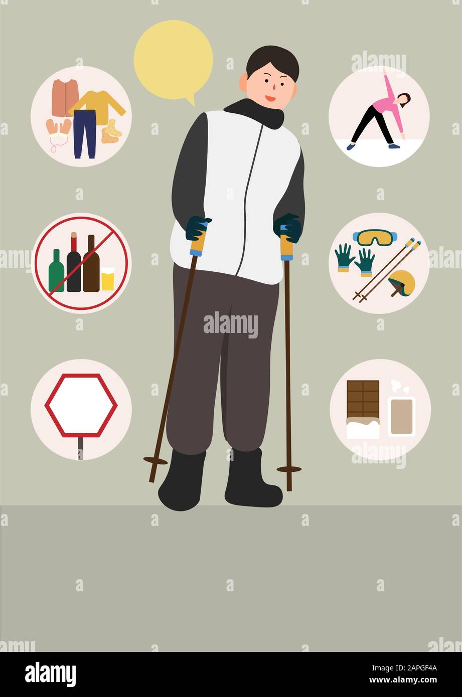 health care in winter illustrations 010 Stock Vector Image & Art - Alamy