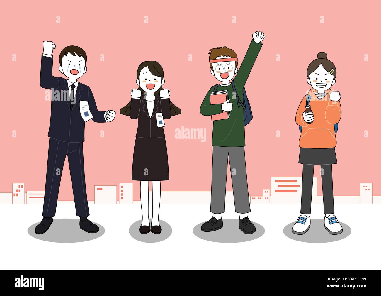 Woman cheering celebrating Stock Vector Images - Alamy