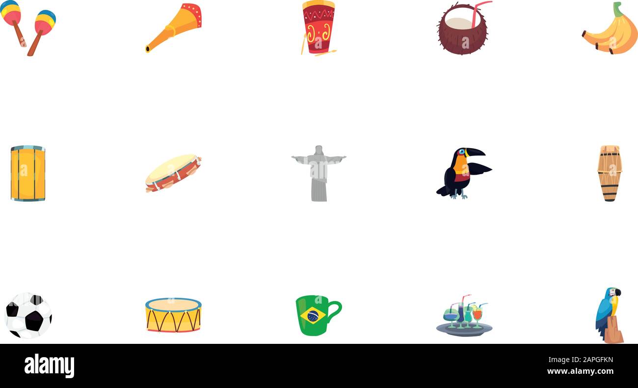 Brazilian bananas Stock Vector Images - Alamy