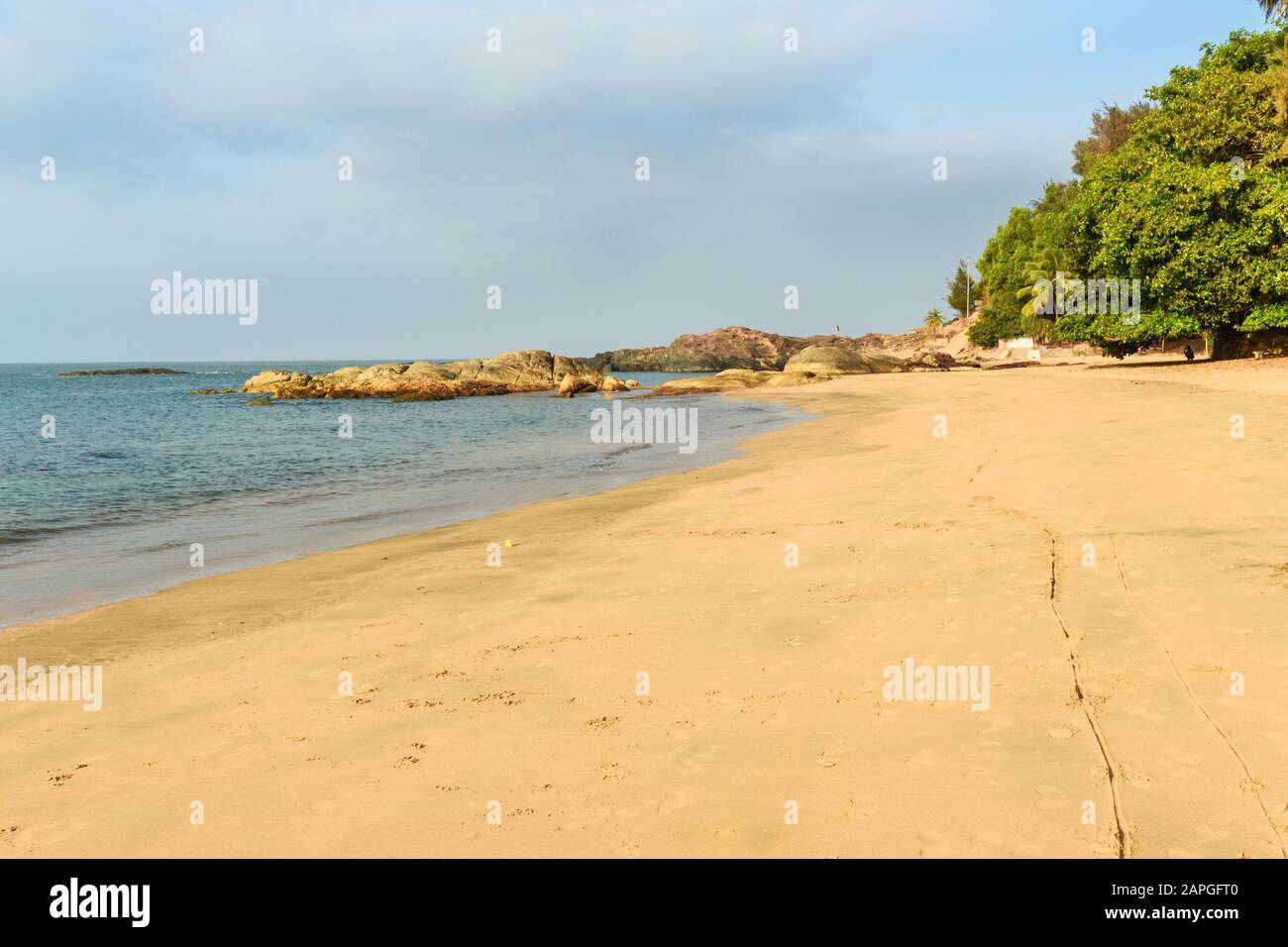 India karnataka gokarna om beach hi-res stock photography and images ...