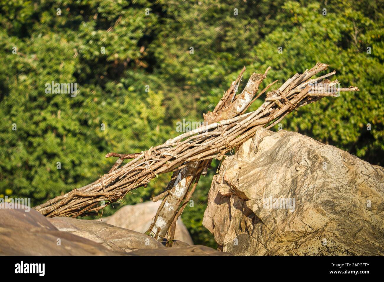 Wood bundles hi-res stock photography and images - Alamy