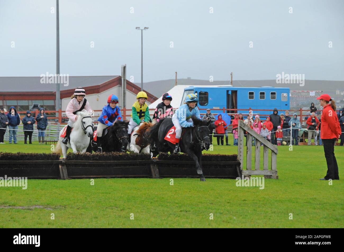 Shetland Grand National event being held at the Shetland Pony & Breeders show 2019 in Lerwick ...