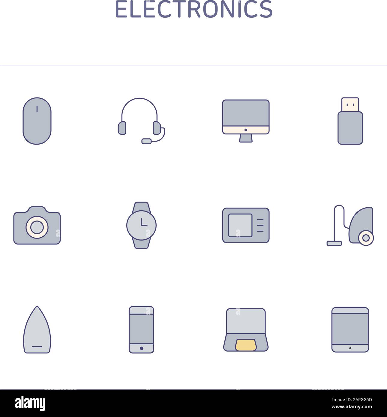 Set of thin line icons illustrations 019 Stock Vector Image & Art - Alamy