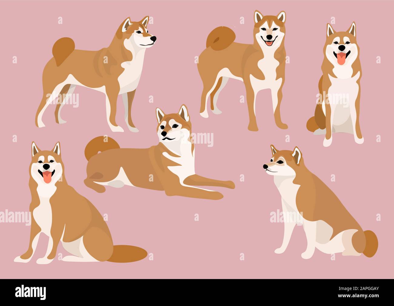 Hand drawn Animals pets vector illustrations 008 Stock Vector Image ...