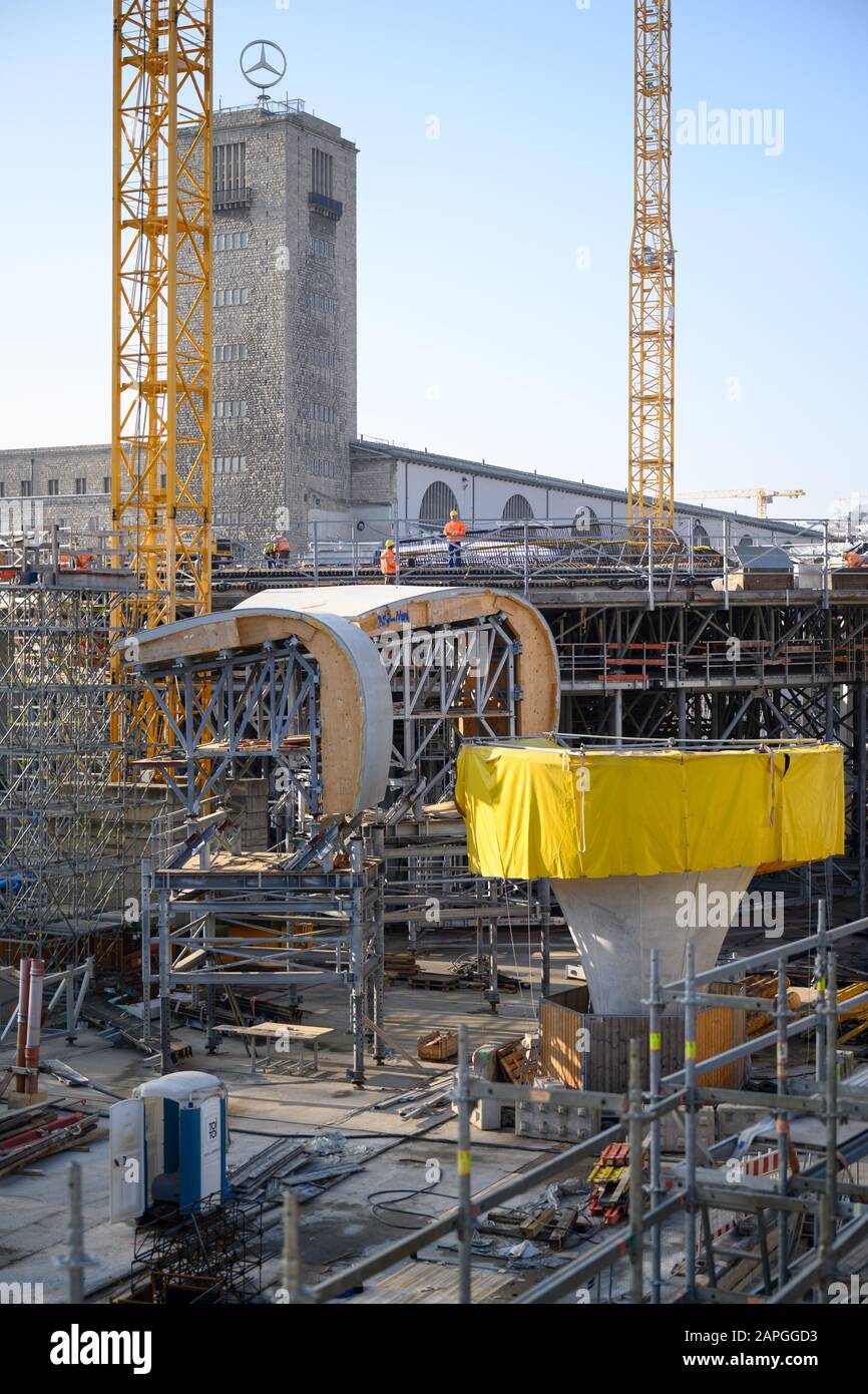 Stuttgart, Germany. 21st Jan, 2020. The construction site of the new ...