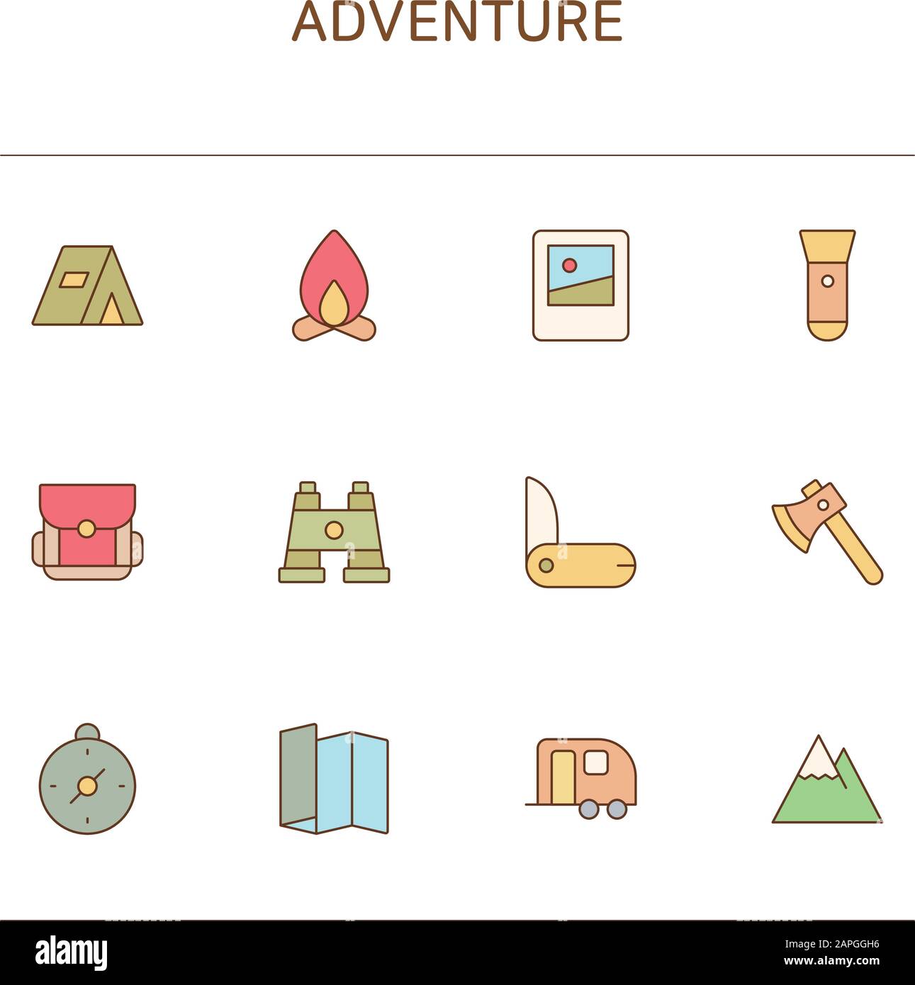 Set of thin line icons illustrations 031 Stock Vector Image & Art - Alamy