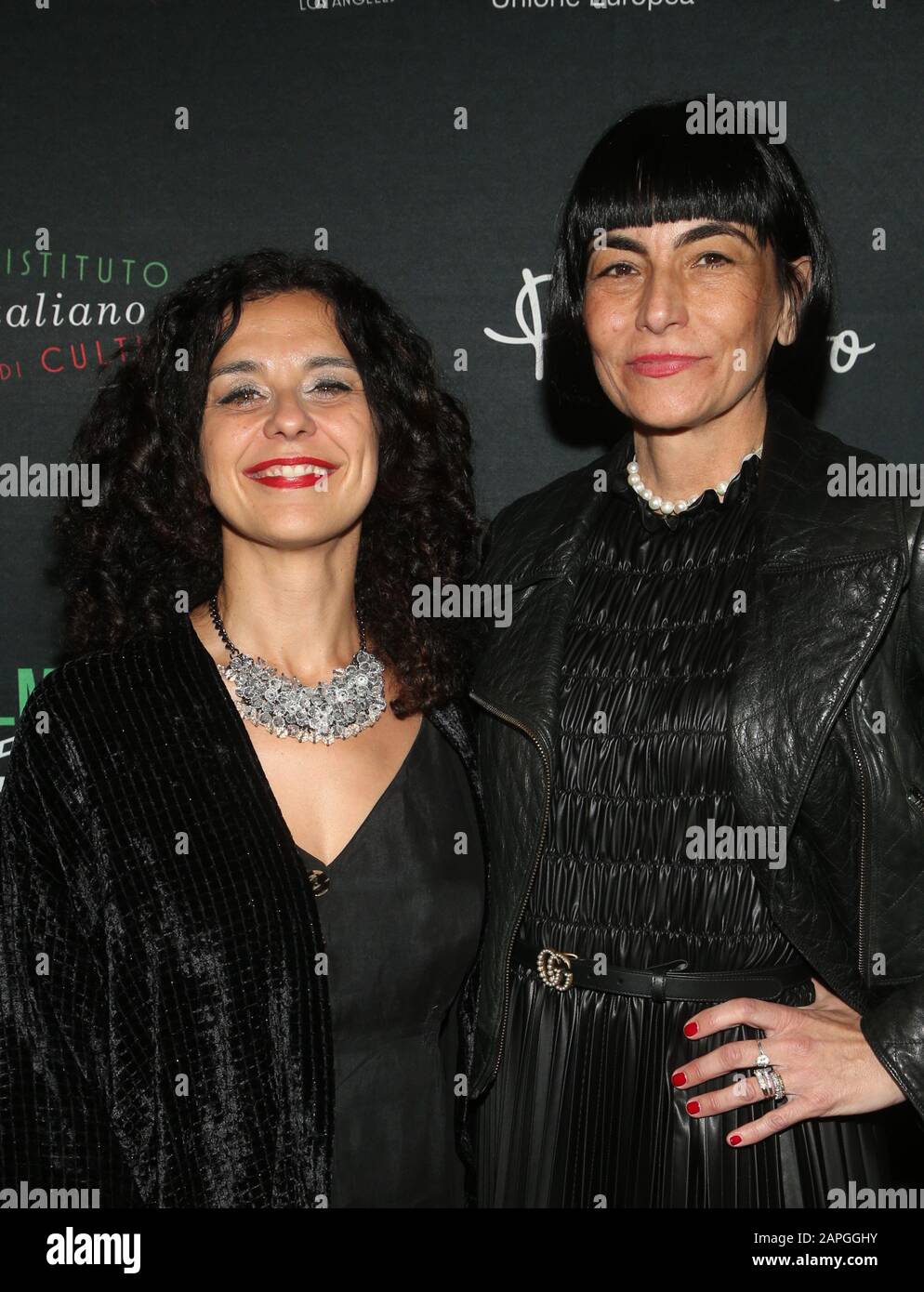 Westwood, Ca. 22nd Jan, 2020. Guisi Alessio, Alessandra Tomeo, at the ...