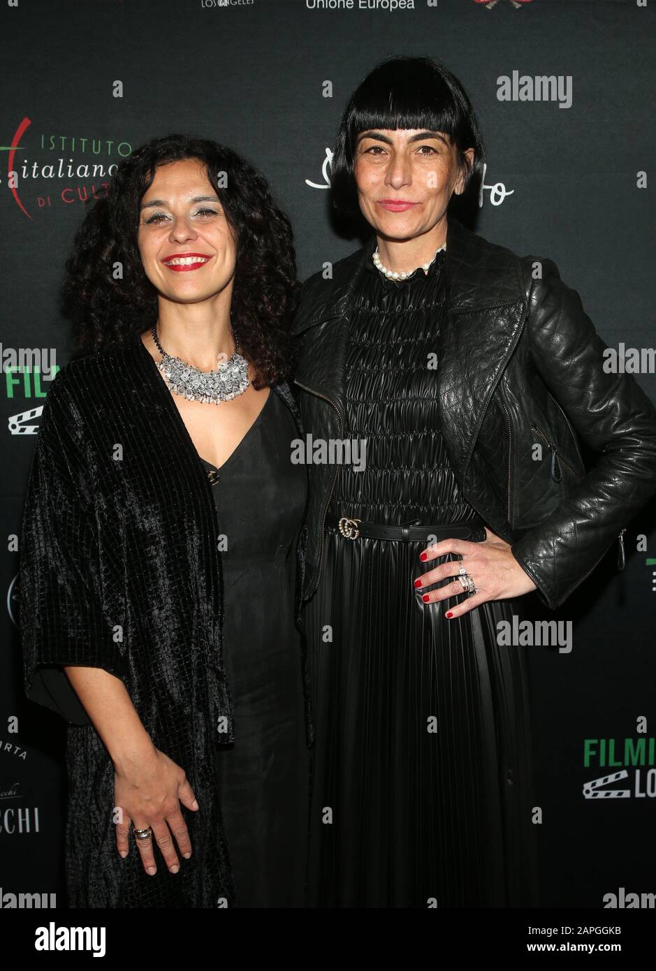 Westwood, Ca. 22nd Jan, 2020. Guisi Alessio, Alessandra Tomeo, at the ...