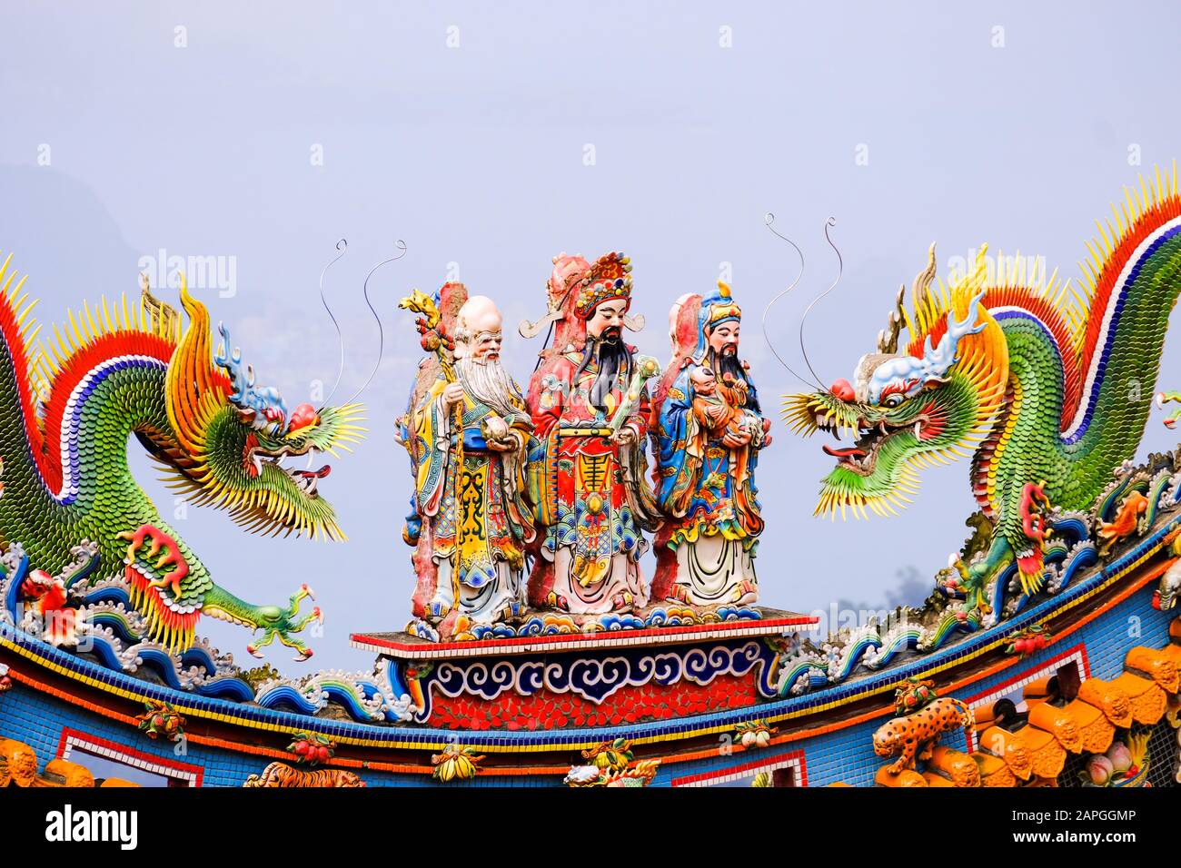 "Hok Lok Siu" 3 gods symbolizing the 3 auspiciousness of China And the ...