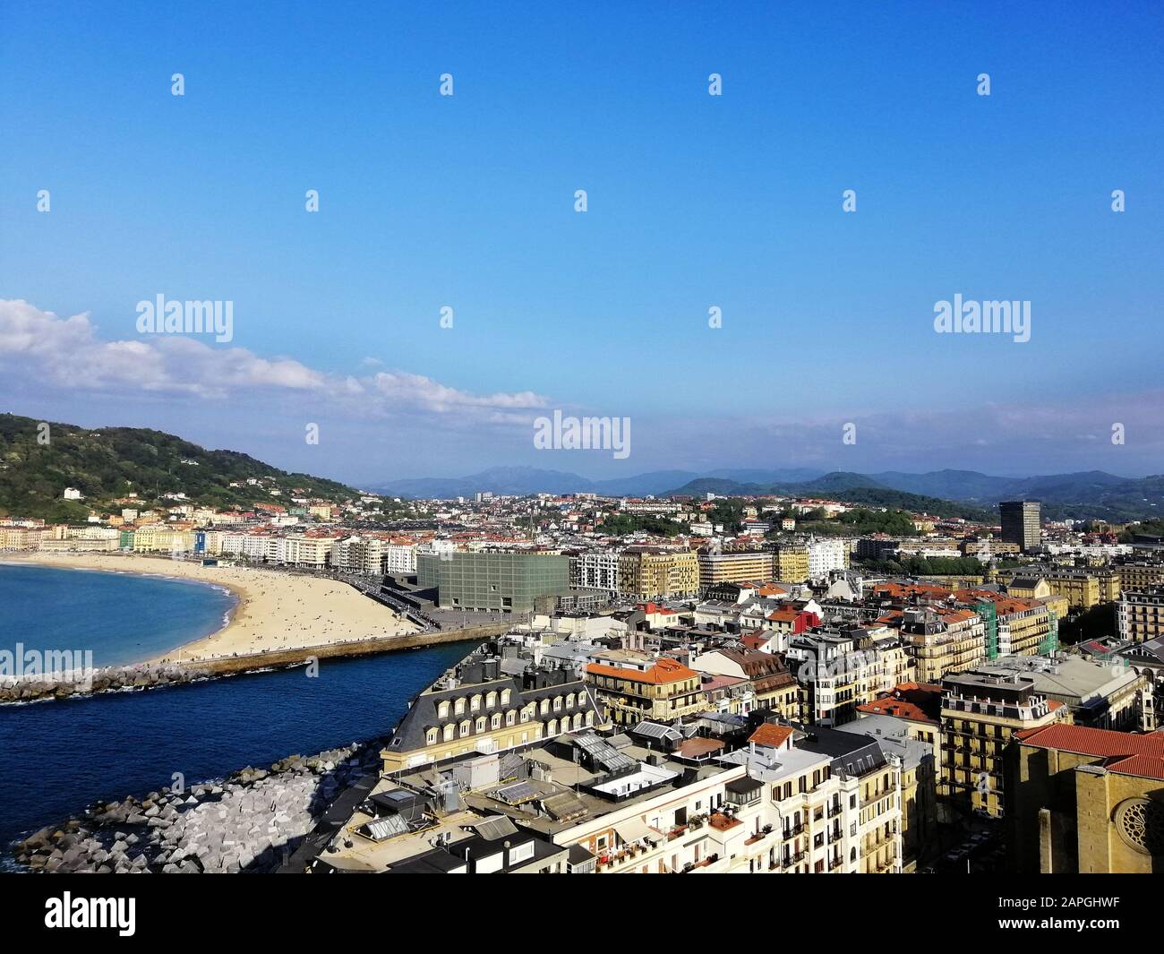 Aerial scenery perfect bay beach hi-res stock photography and images ...