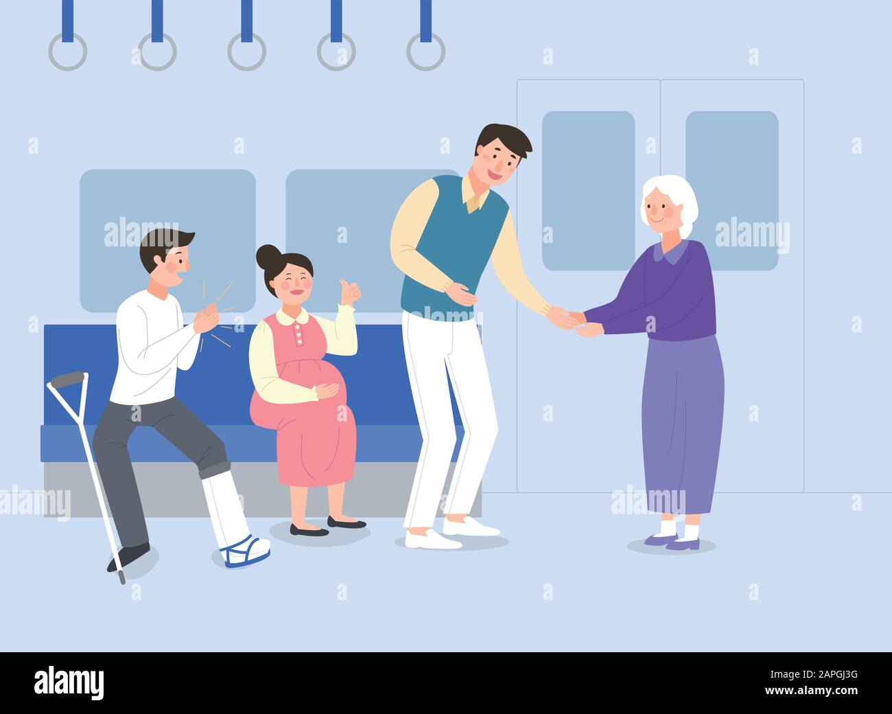Loving happy family flat style illustration 005 Stock Vector Image ...