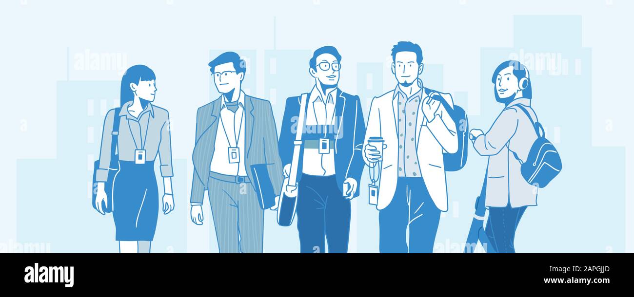 Teamwork, business people working office corporate team concept ...