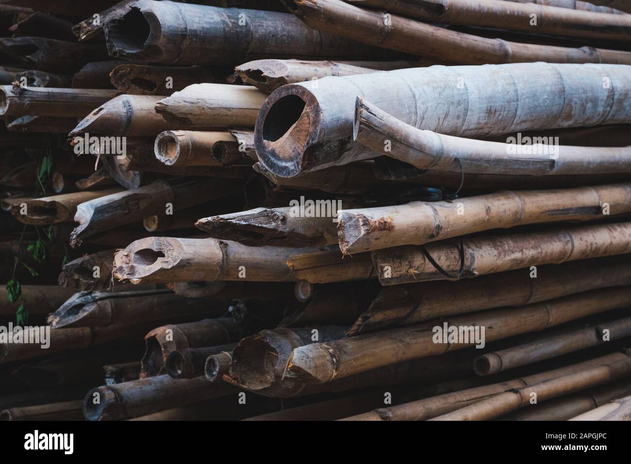Bamboo poles hi-res stock photography and images - Alamy