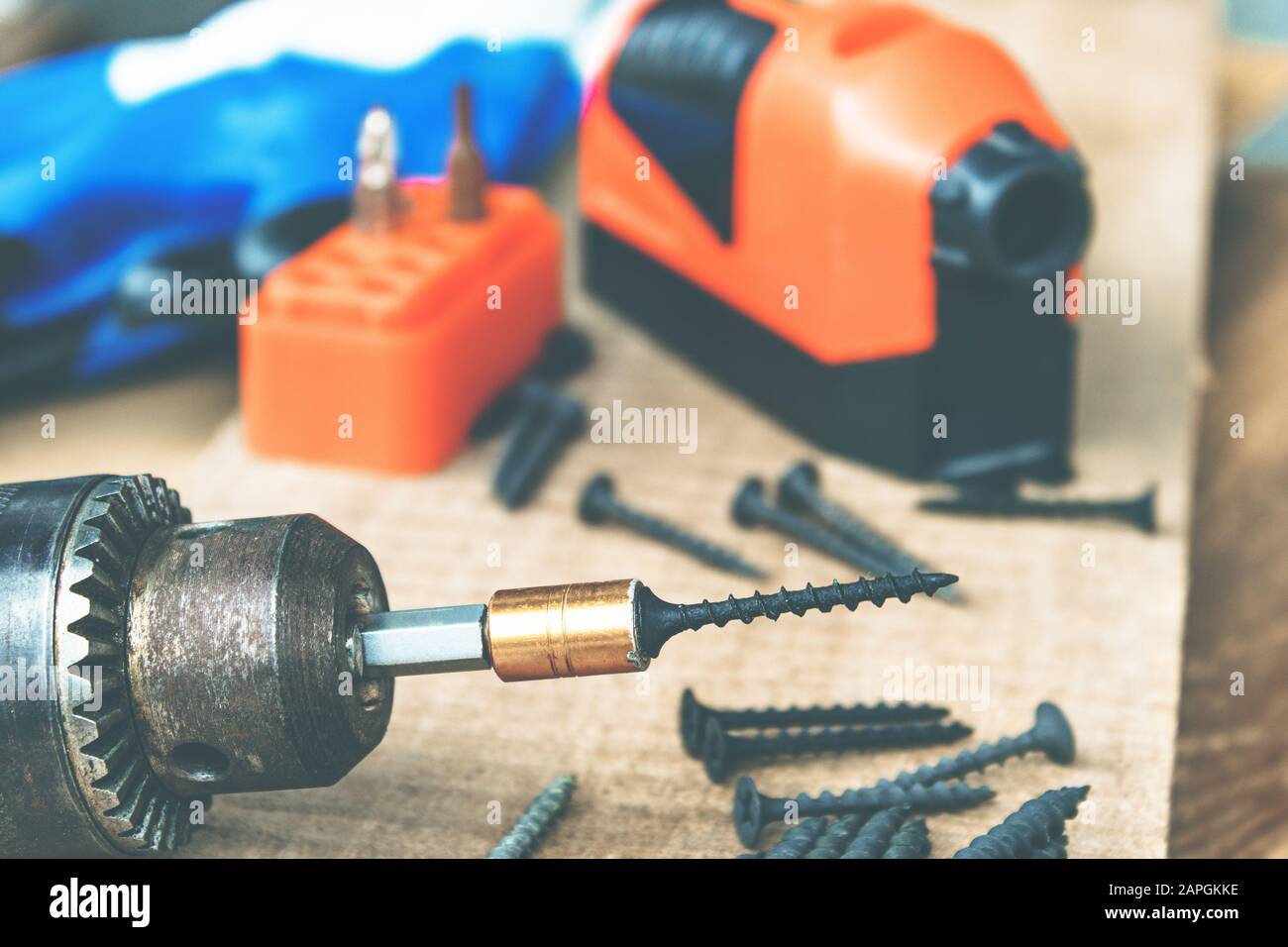 Power drill into head hi-res stock photography and images - Alamy