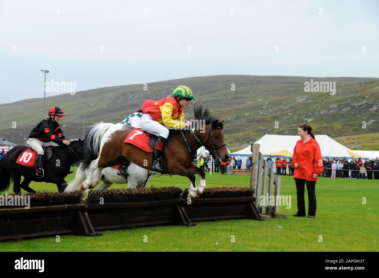 Shetland Grand National event being held at the Shetland Pony & Breeders show 2019 in Lerwick ...