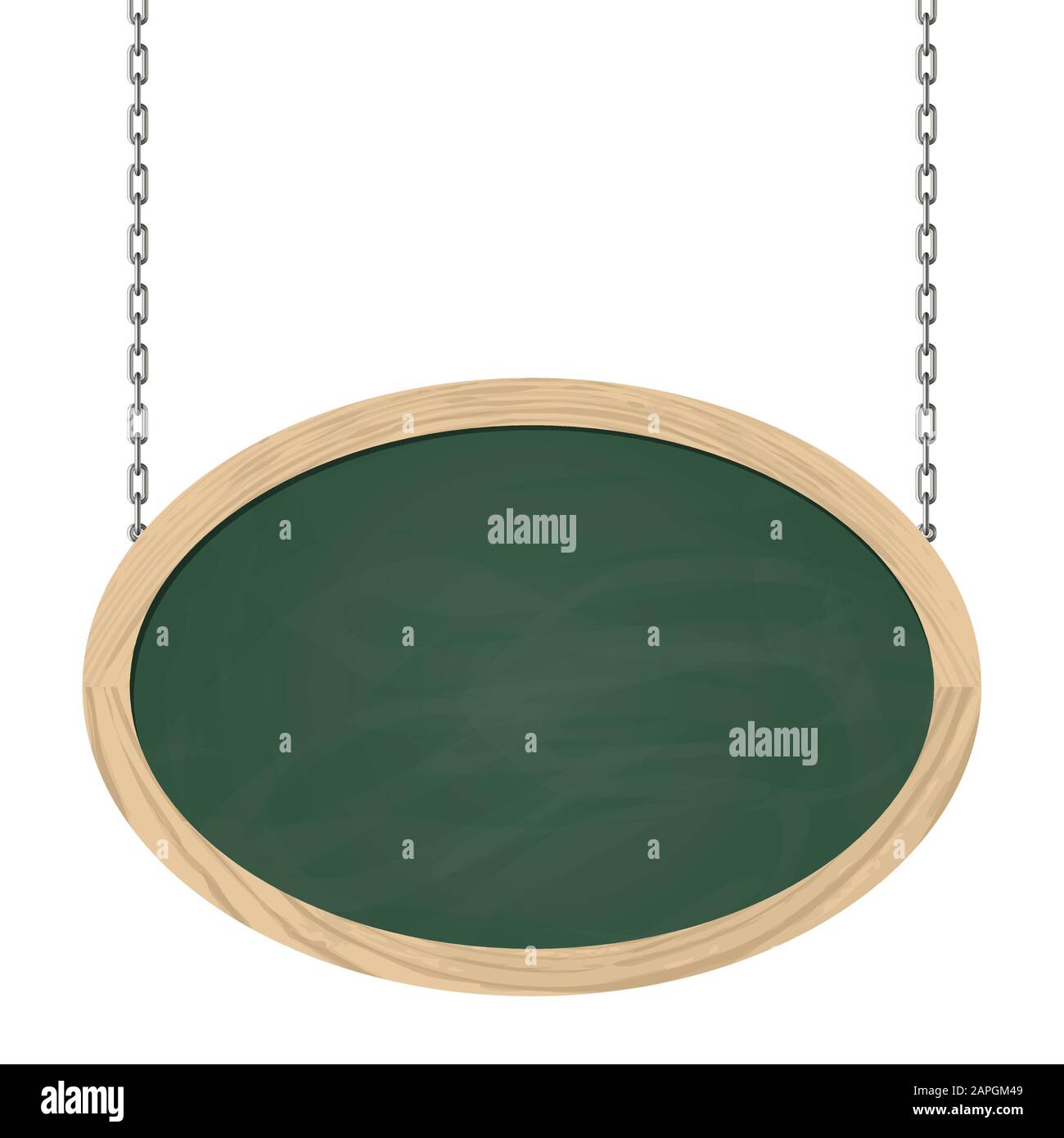 Signboard hanging on chains Stock Vector Image & Art - Alamy