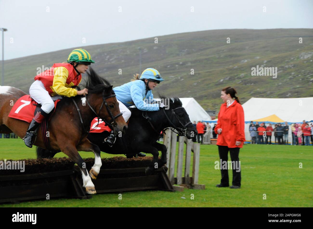 Shetland Grand National event being held at the Shetland Pony & Breeders show 2019 in Lerwick ...