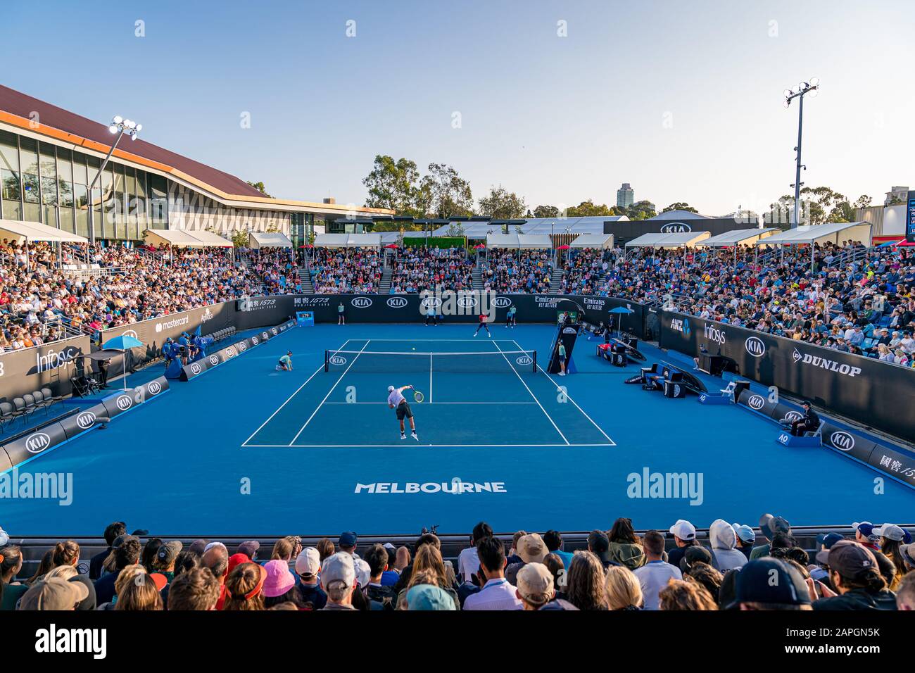 Melbourne, Australia. 23rd Jan, 2020. Lu Yen-hsun of Taiwan at the 2020 ...