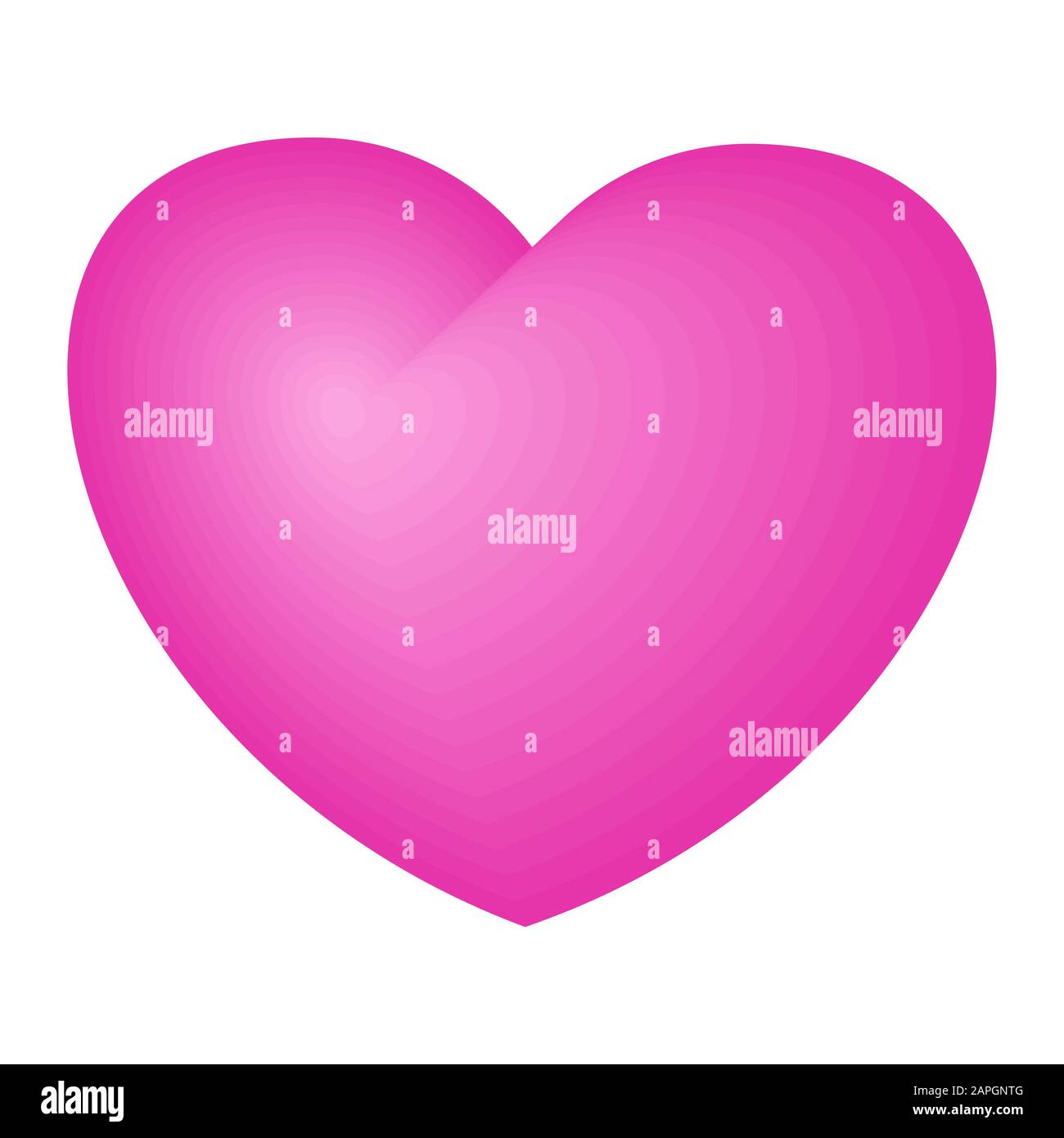 Bright pink heart. A symbol of love and tenderness Stock Vector Image ...