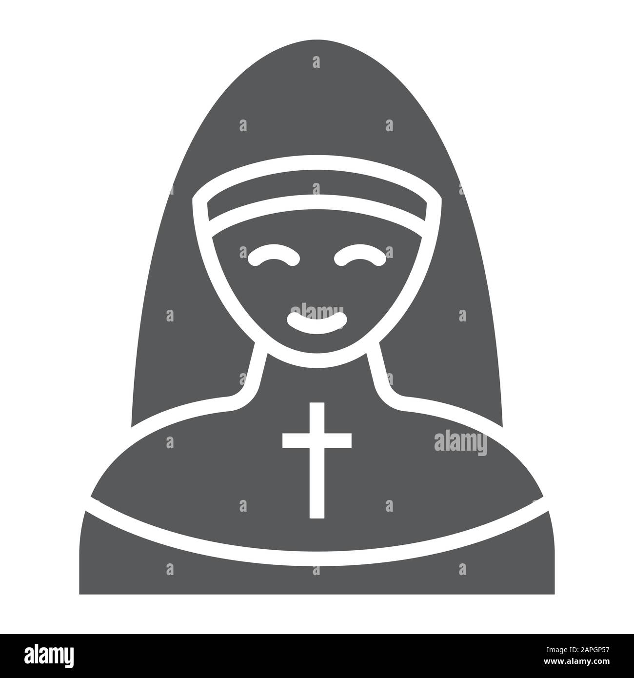 A pretty nun Stock Vector Images - Alamy
