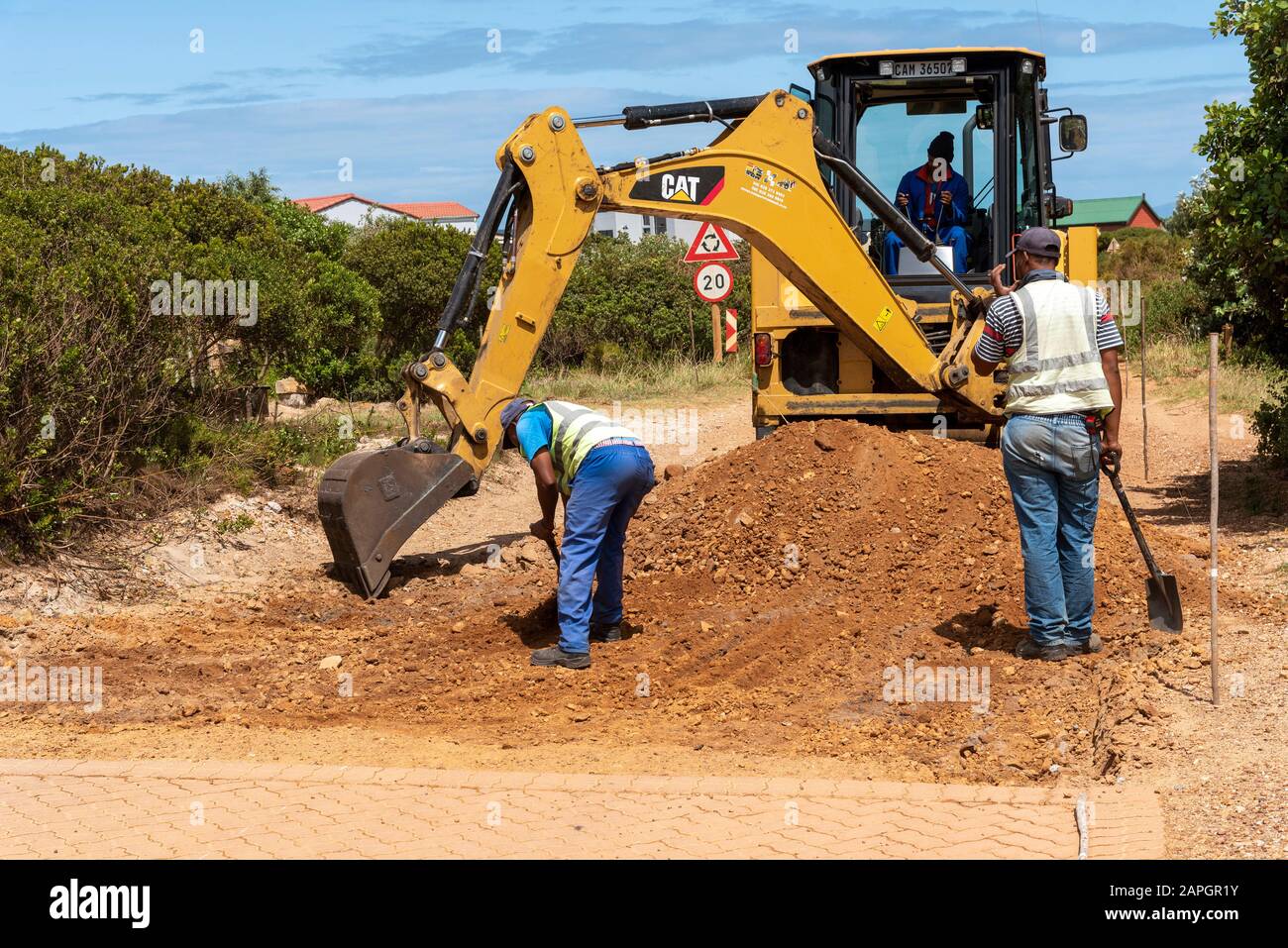 Road laying africa hi-res stock photography and images - Alamy