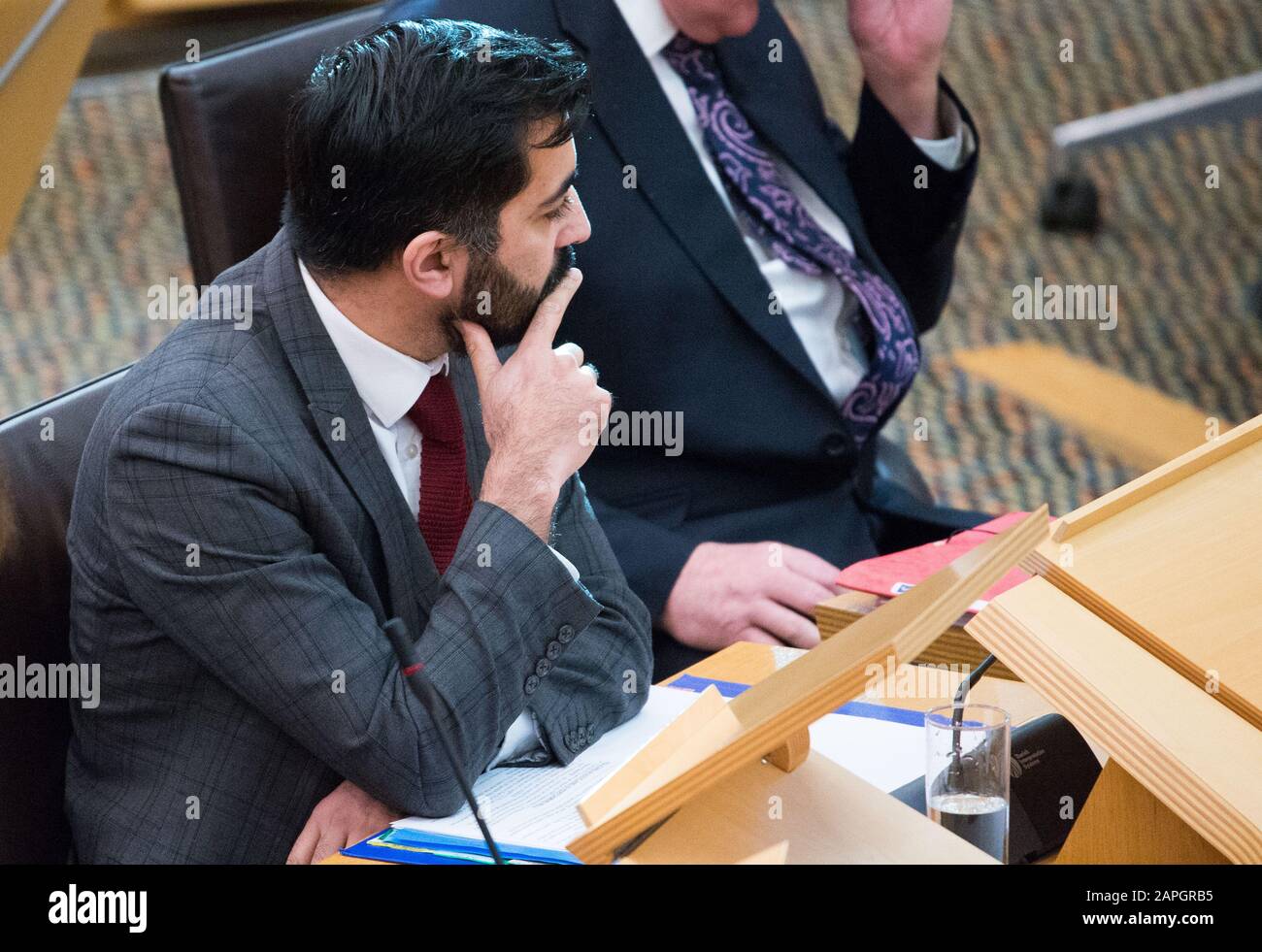 Humza yousaf sitting in chamber hi-res stock photography and images - Alamy