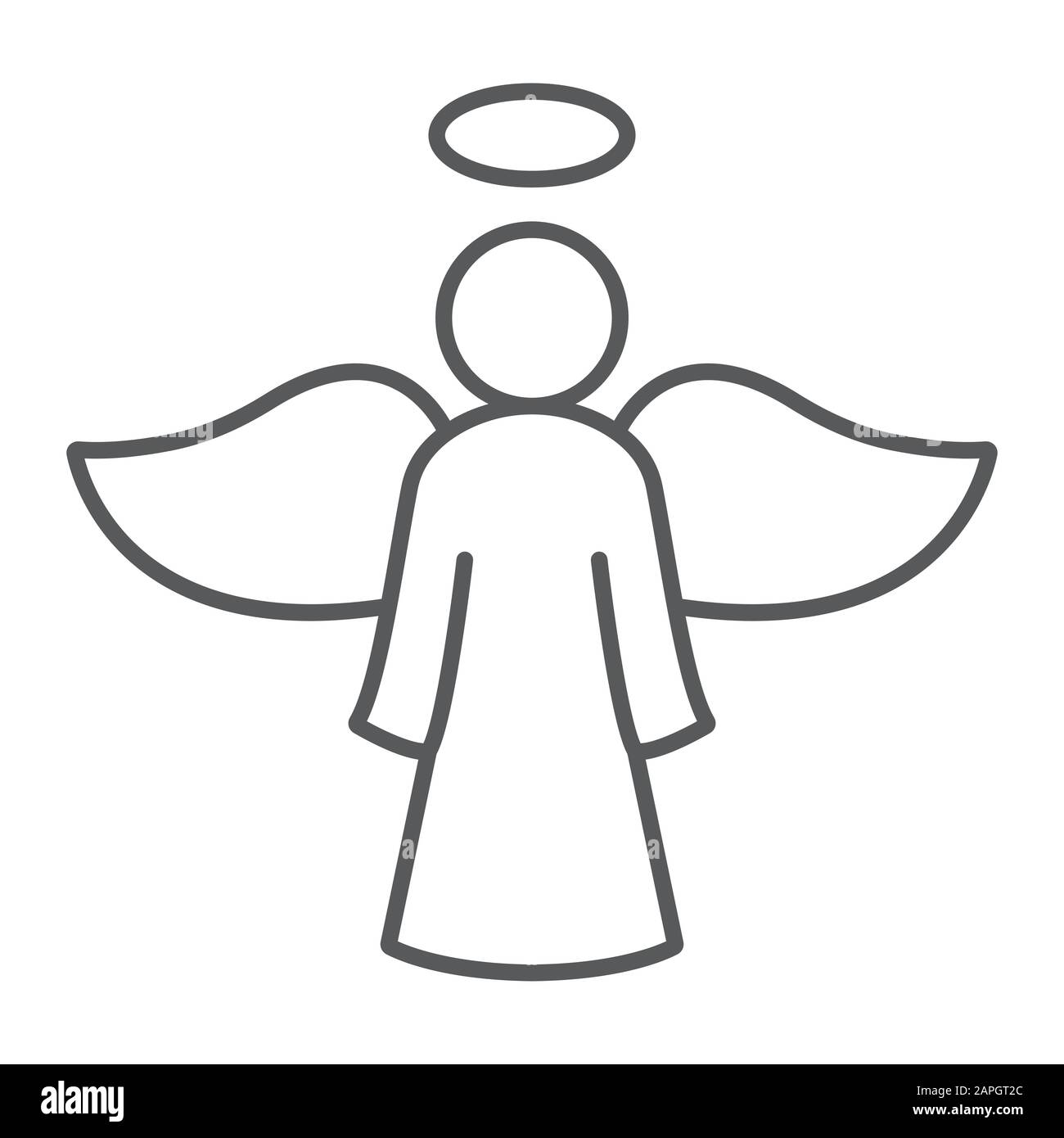 Simple Angel Line Drawings