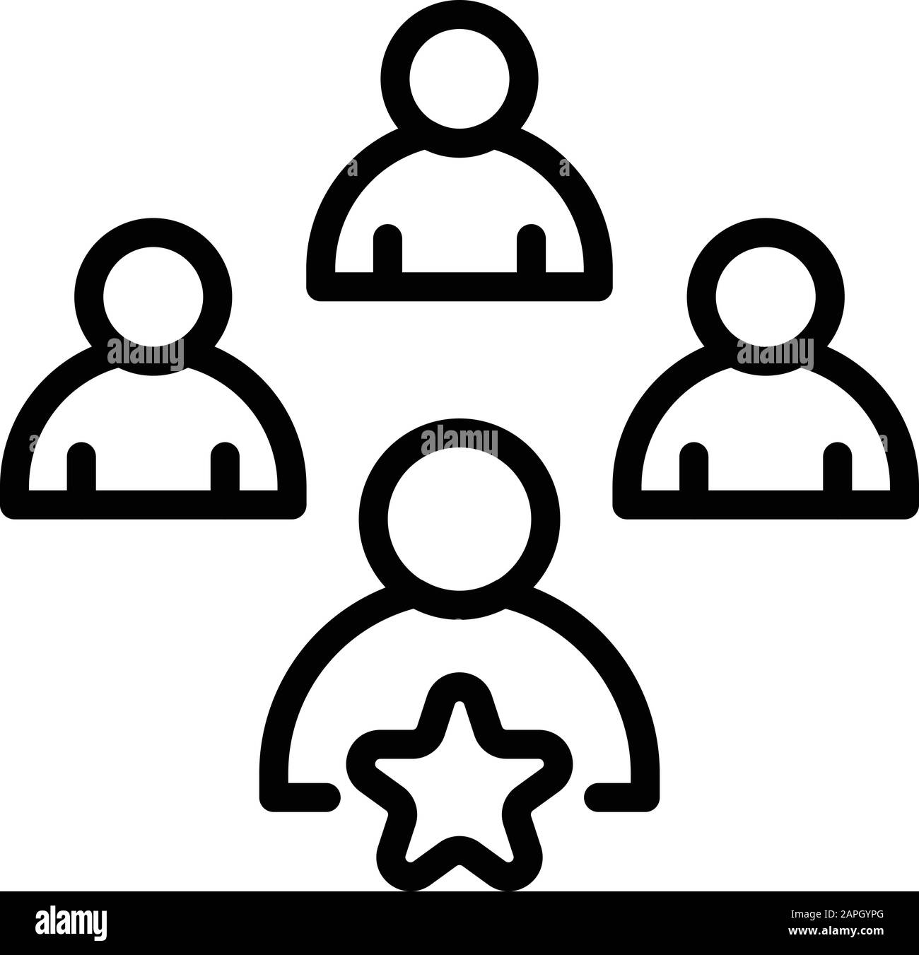 Advertising group icon, outline style Stock Vector Image & Art - Alamy