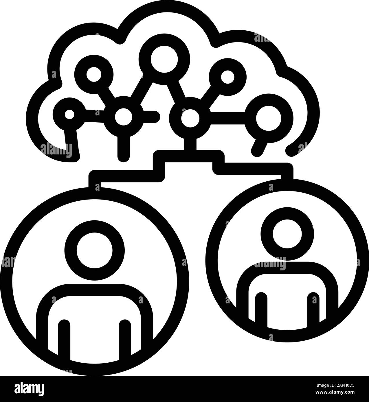 Ai network icon, outline style Stock Vector Image & Art - Alamy