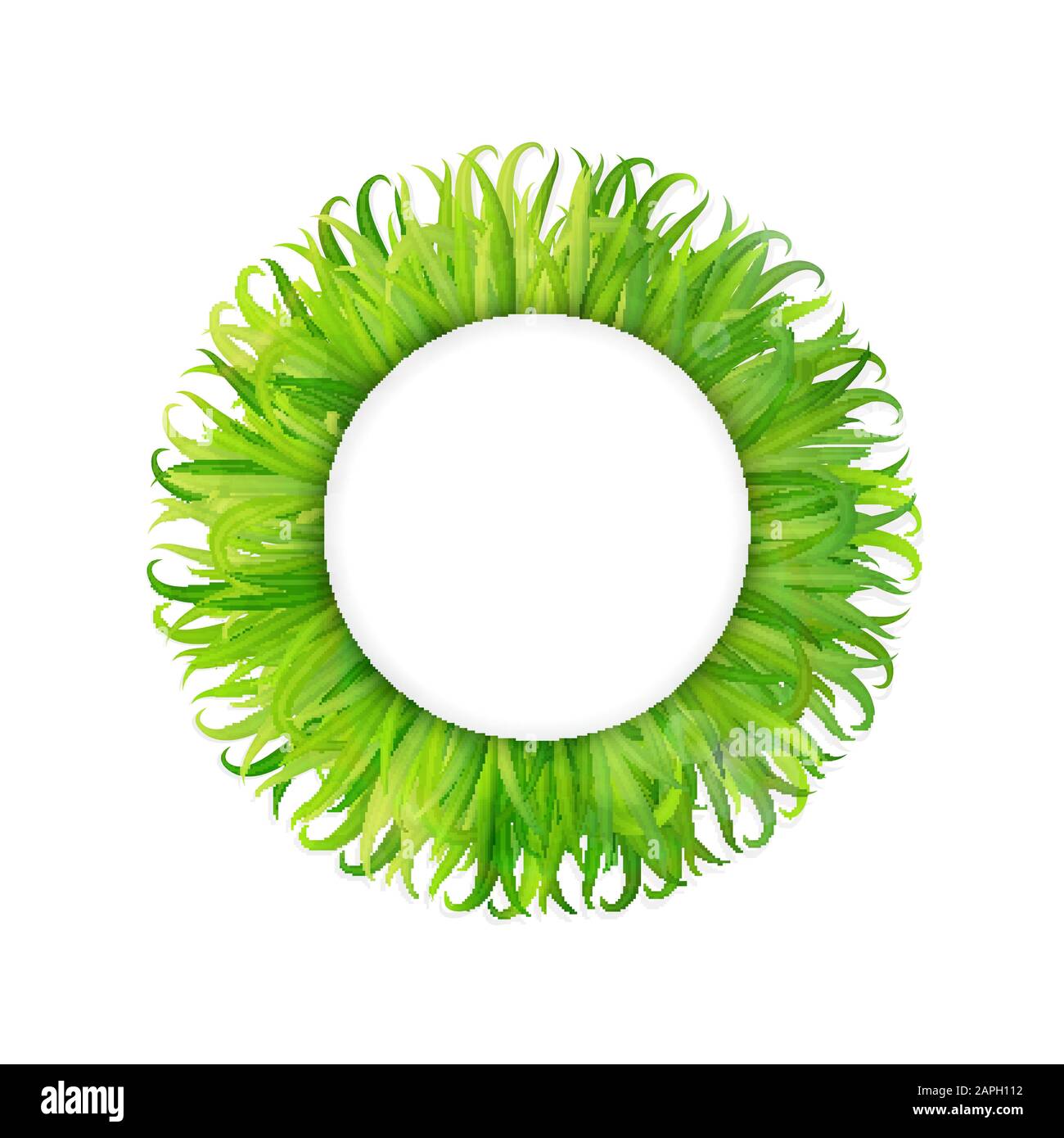 Green grass frame vector background Stock Vector Image & Art - Alamy