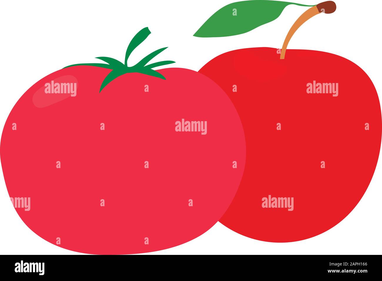 Red tomato icon isometric hi-res stock photography and images - Alamy