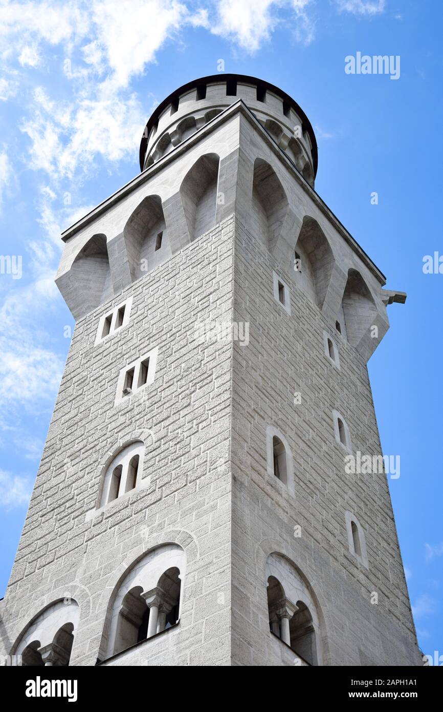 Neuschwanstein Castle in the Alps of Bavaria, Germany Stock Photo - Alamy