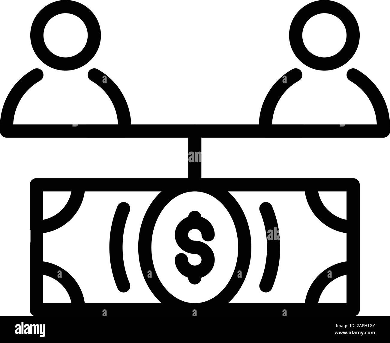 Money connect icon, outline style Stock Vector Image & Art - Alamy