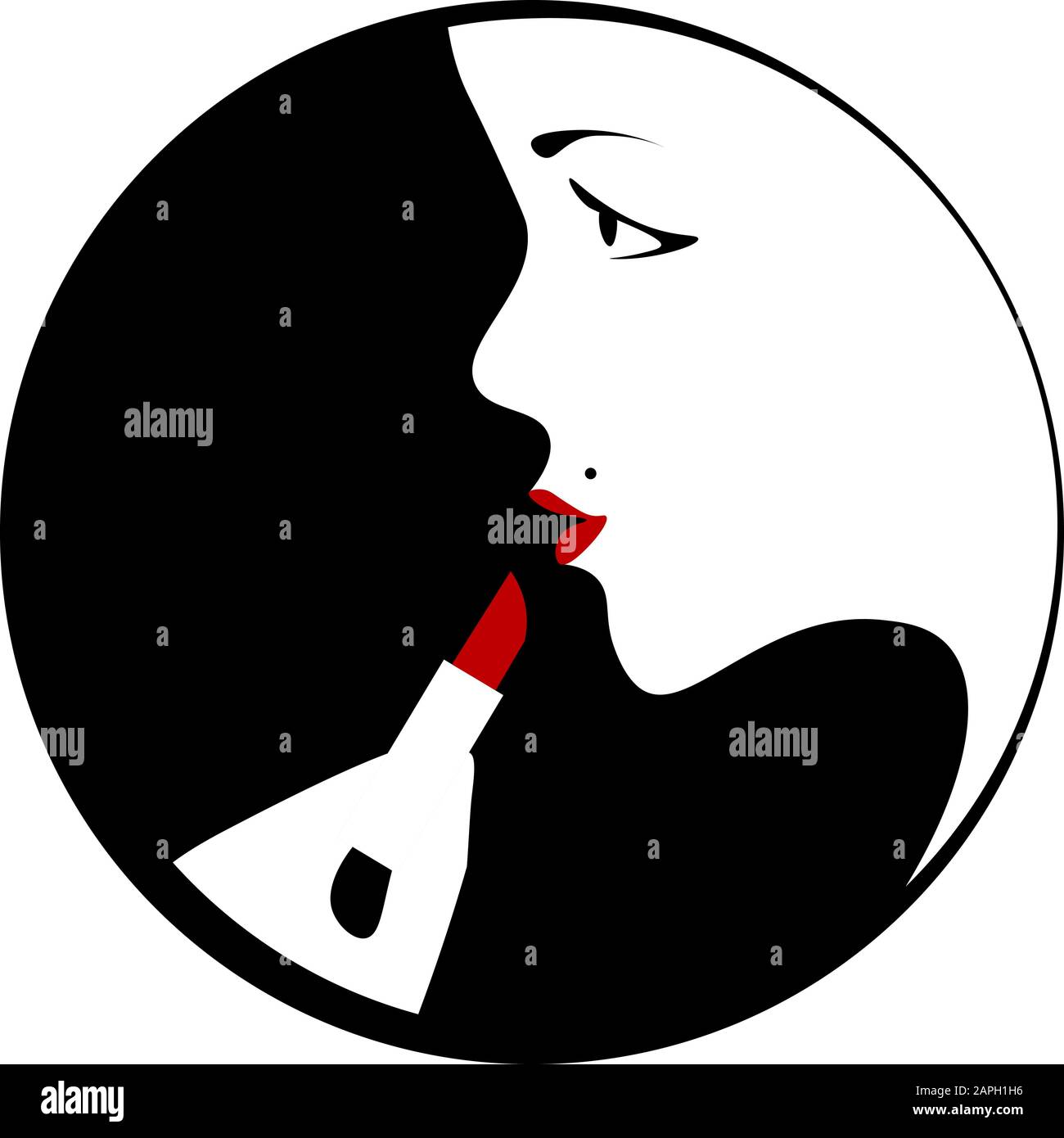 Above lip Stock Vector Images - Alamy