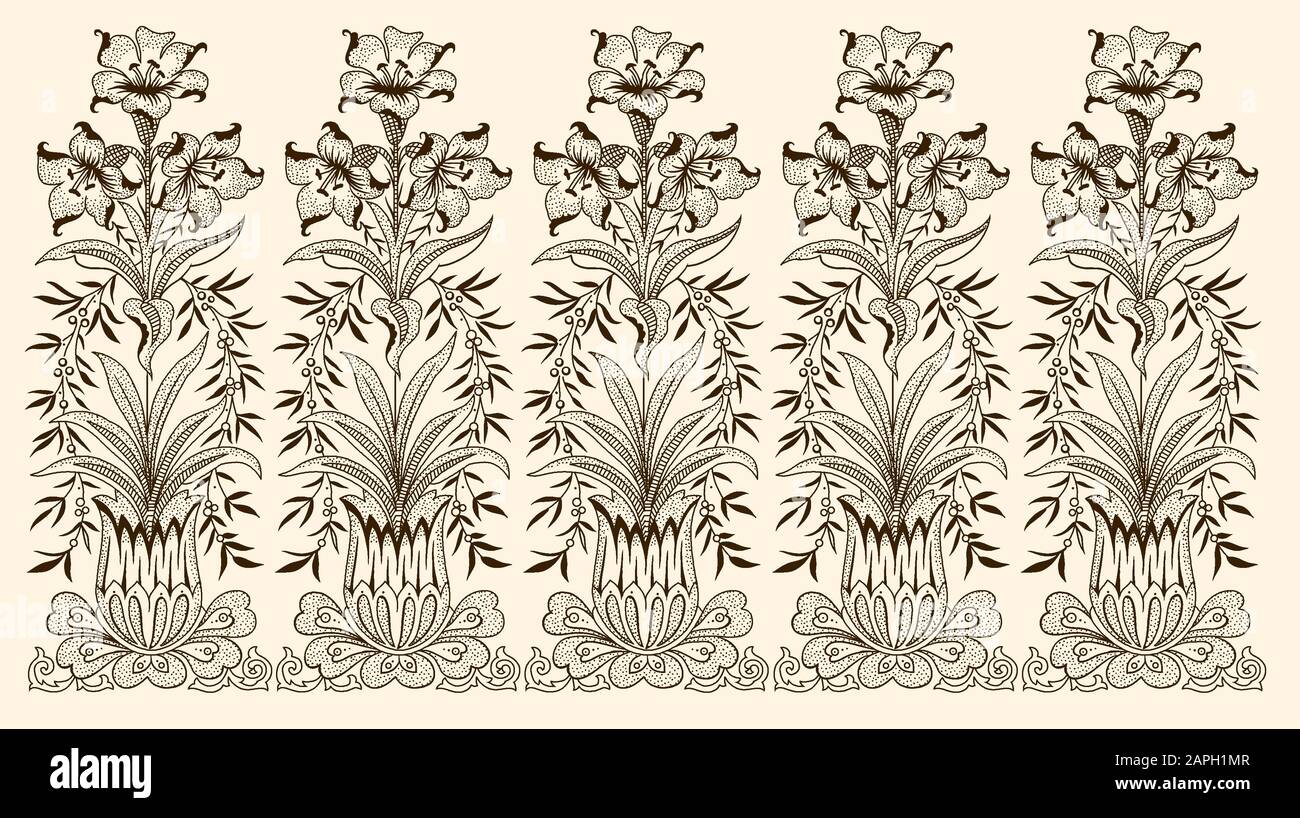 A single color motif for border Stock Photo - Alamy