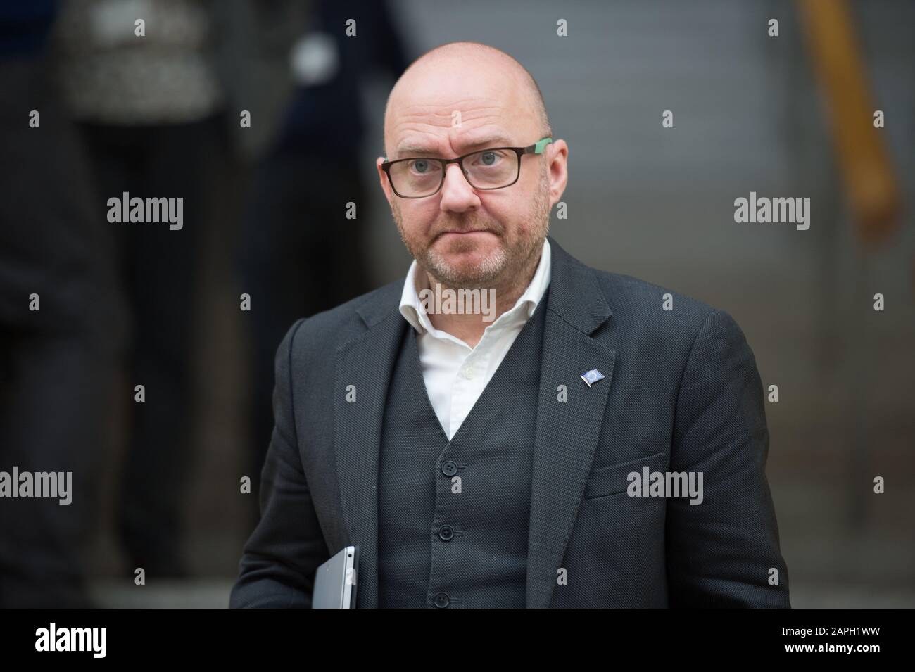 Edinburgh, UK. 23rd Jan, 2020. Pictured: Patrick Harvie MSP - Co Leader ...