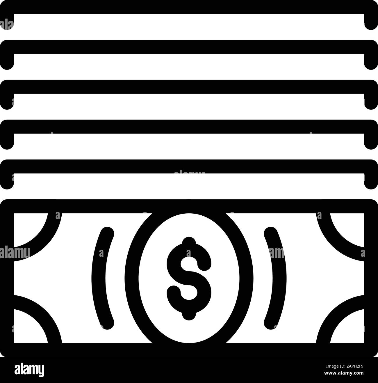 Money cash icon, outline style Stock Vector Image & Art - Alamy