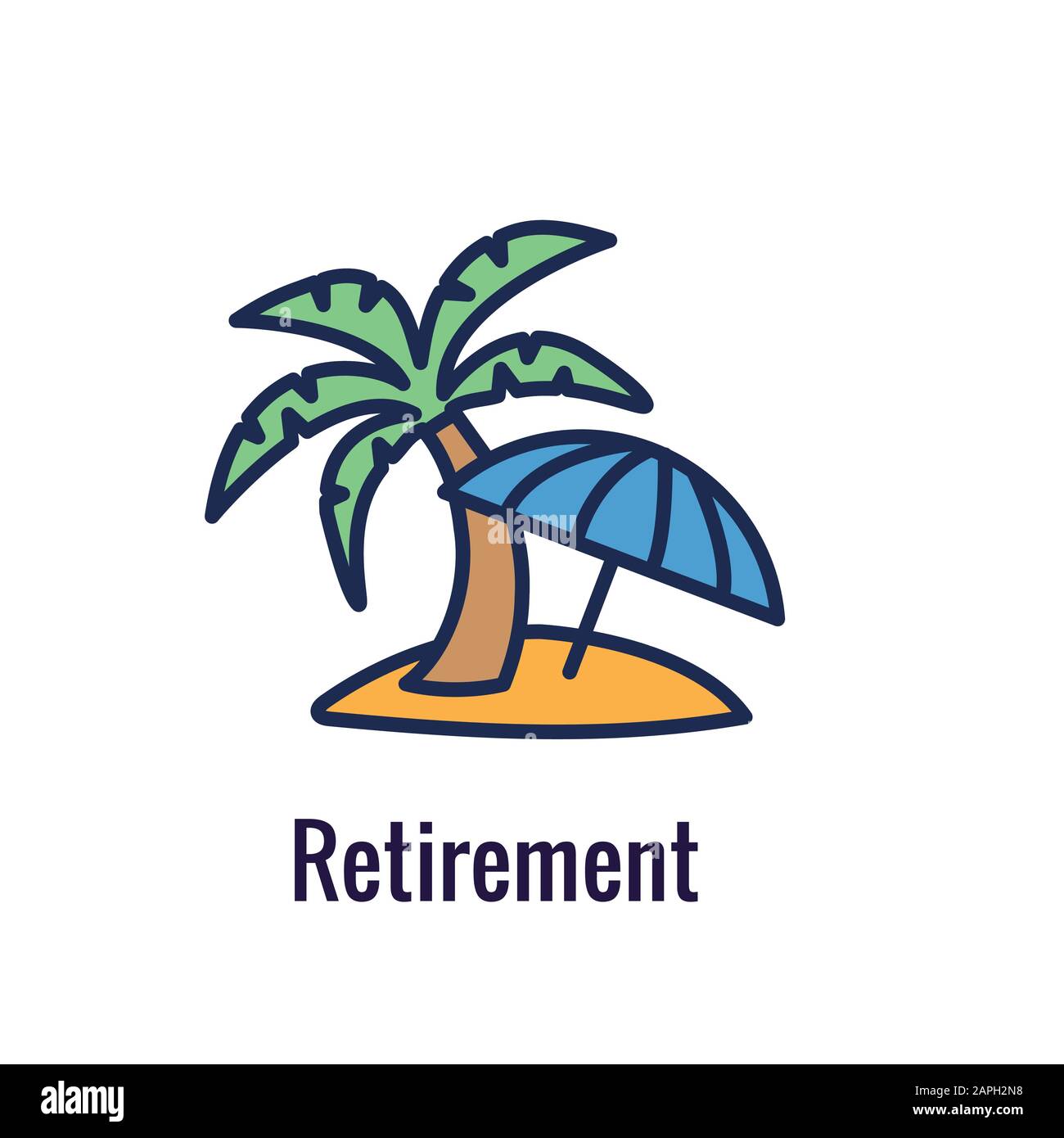 Generational - Retirement Icon set showing considerations for ...