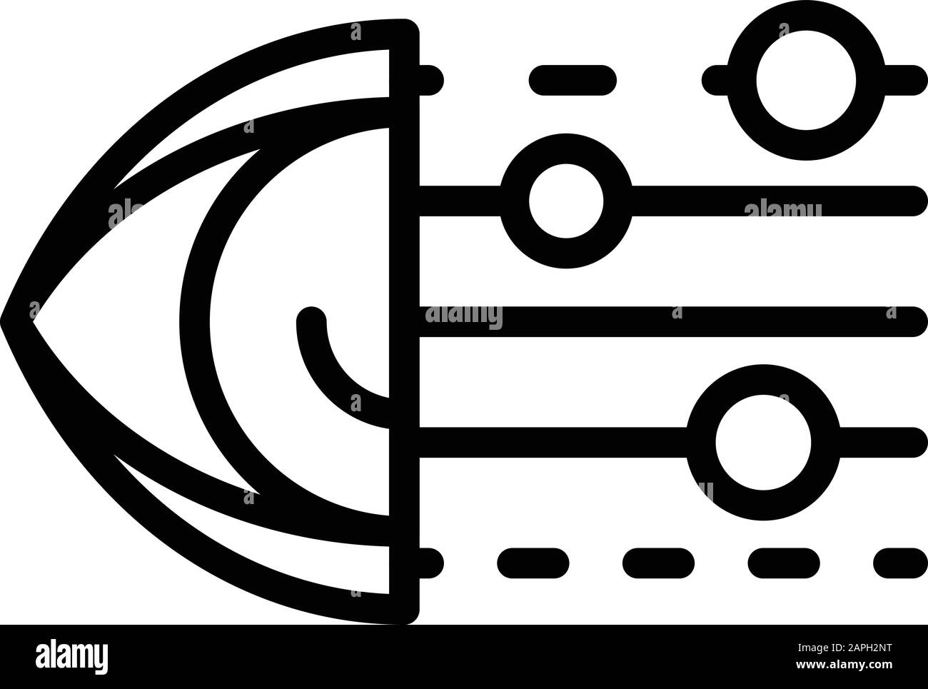 Ai eye icon, outline style Stock Vector Image & Art - Alamy
