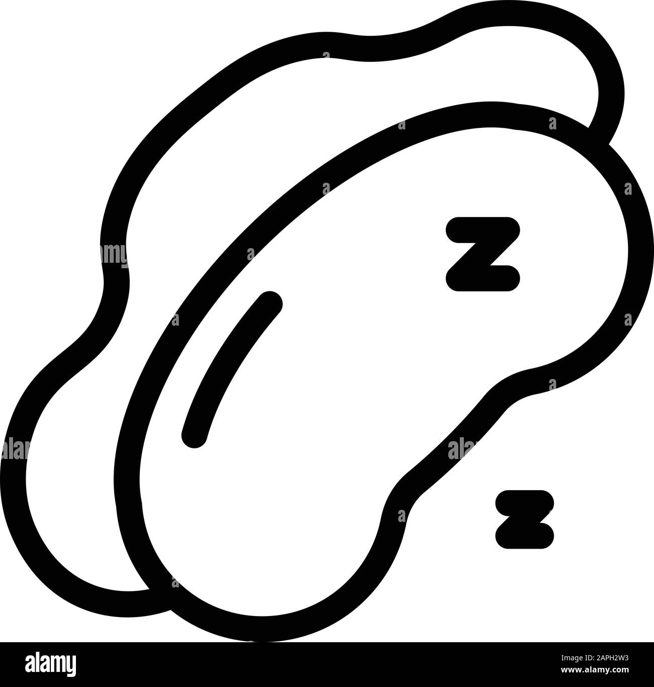 Zzz sleep mask icon, outline style Stock Vector Image & Art - Alamy