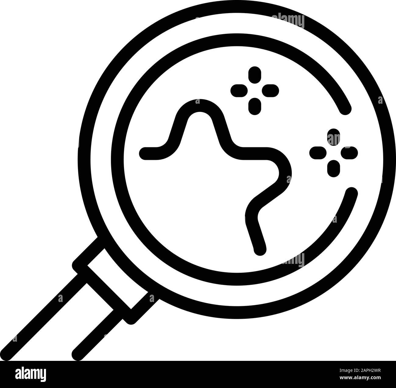 Retro magnifier Black and White Stock Photos & Images - Alamy