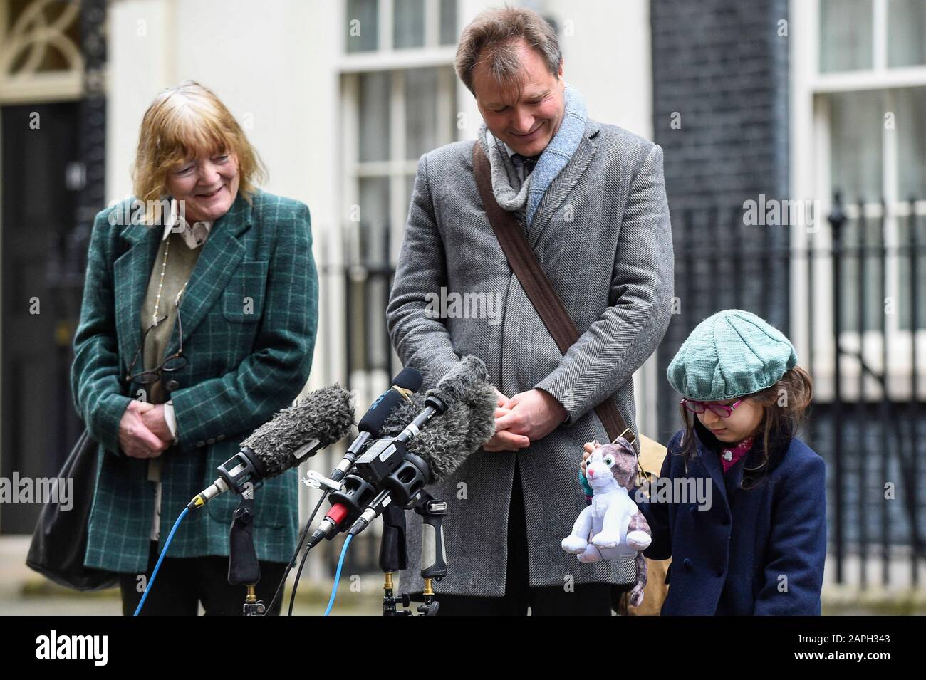 London, UK. 23 January 2020. Richard Ratcliffe, the husband of British ...