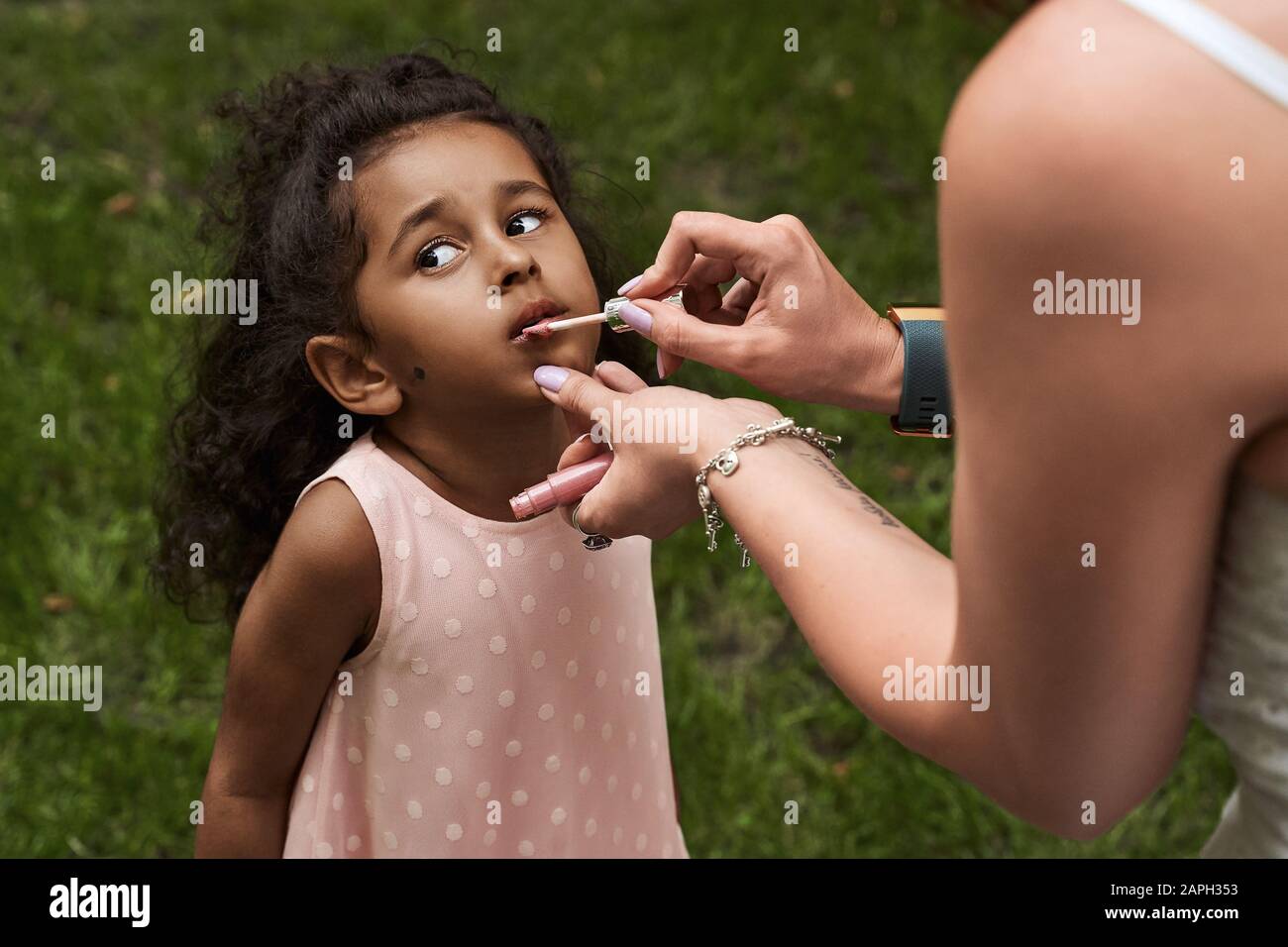 Happy multiethnic family from USA on their European vacation trip ...