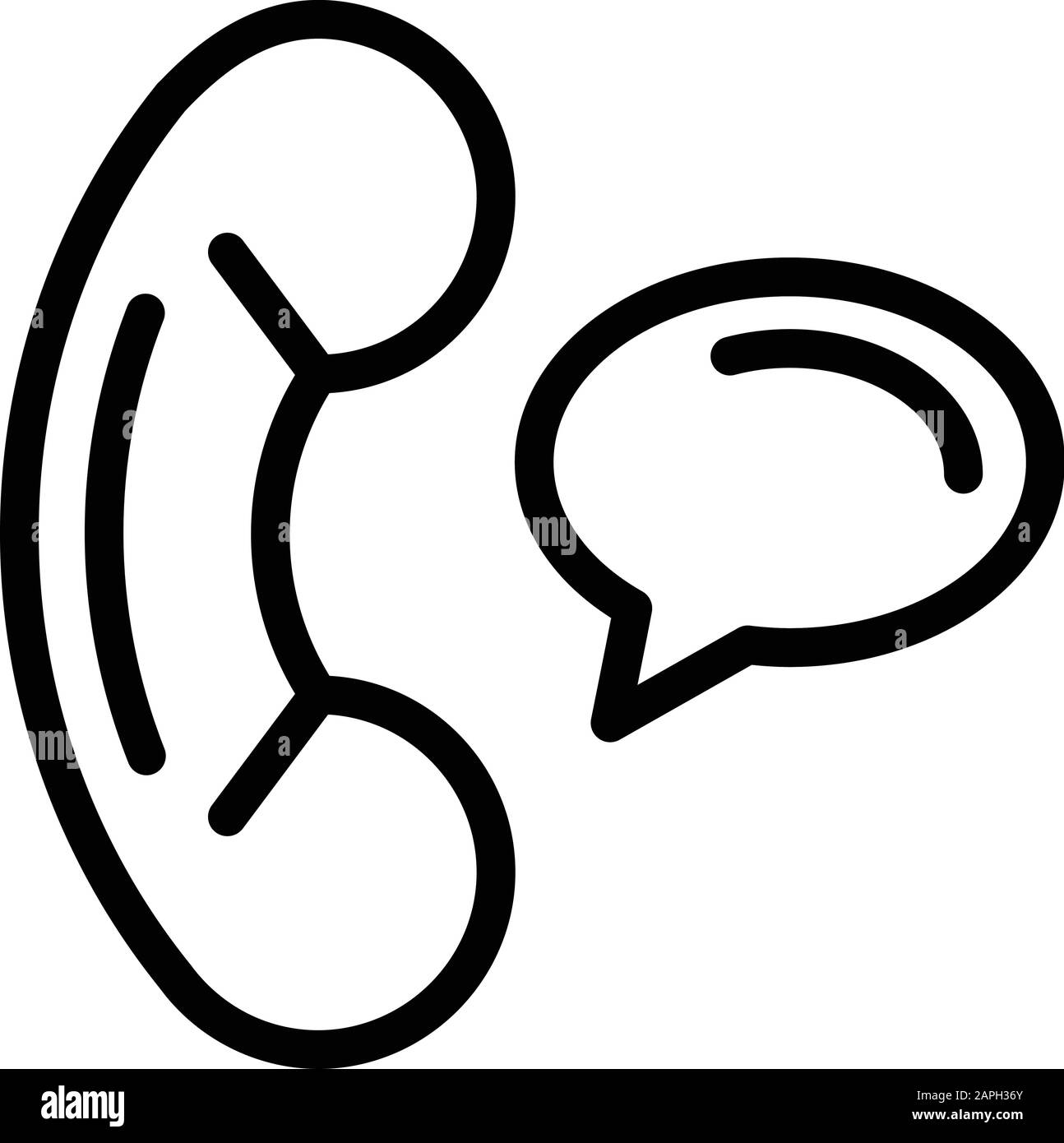 Call center icon, outline style Stock Vector Image & Art - Alamy