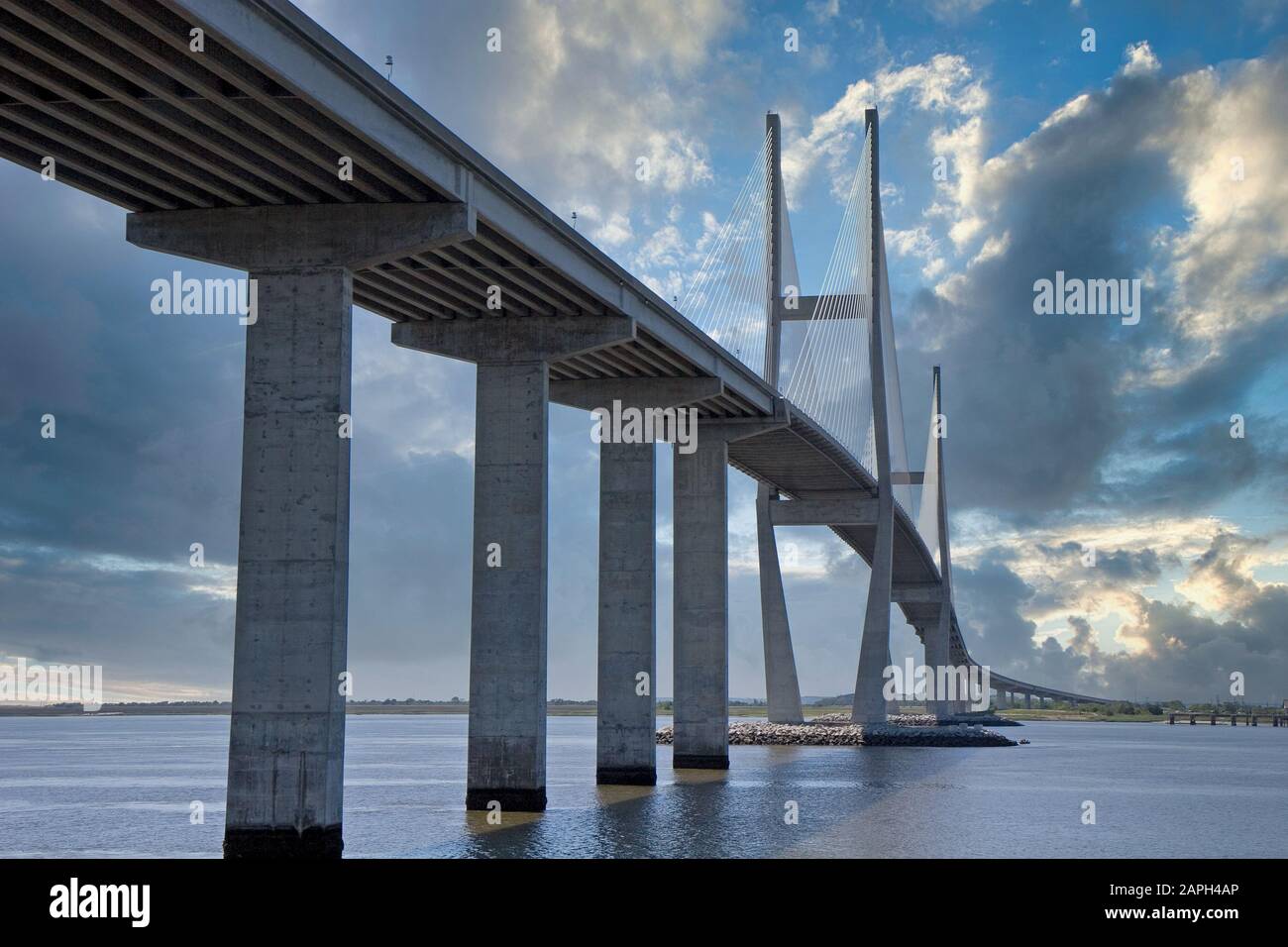 High Bridge Into Sunset Stock Photo - Alamy